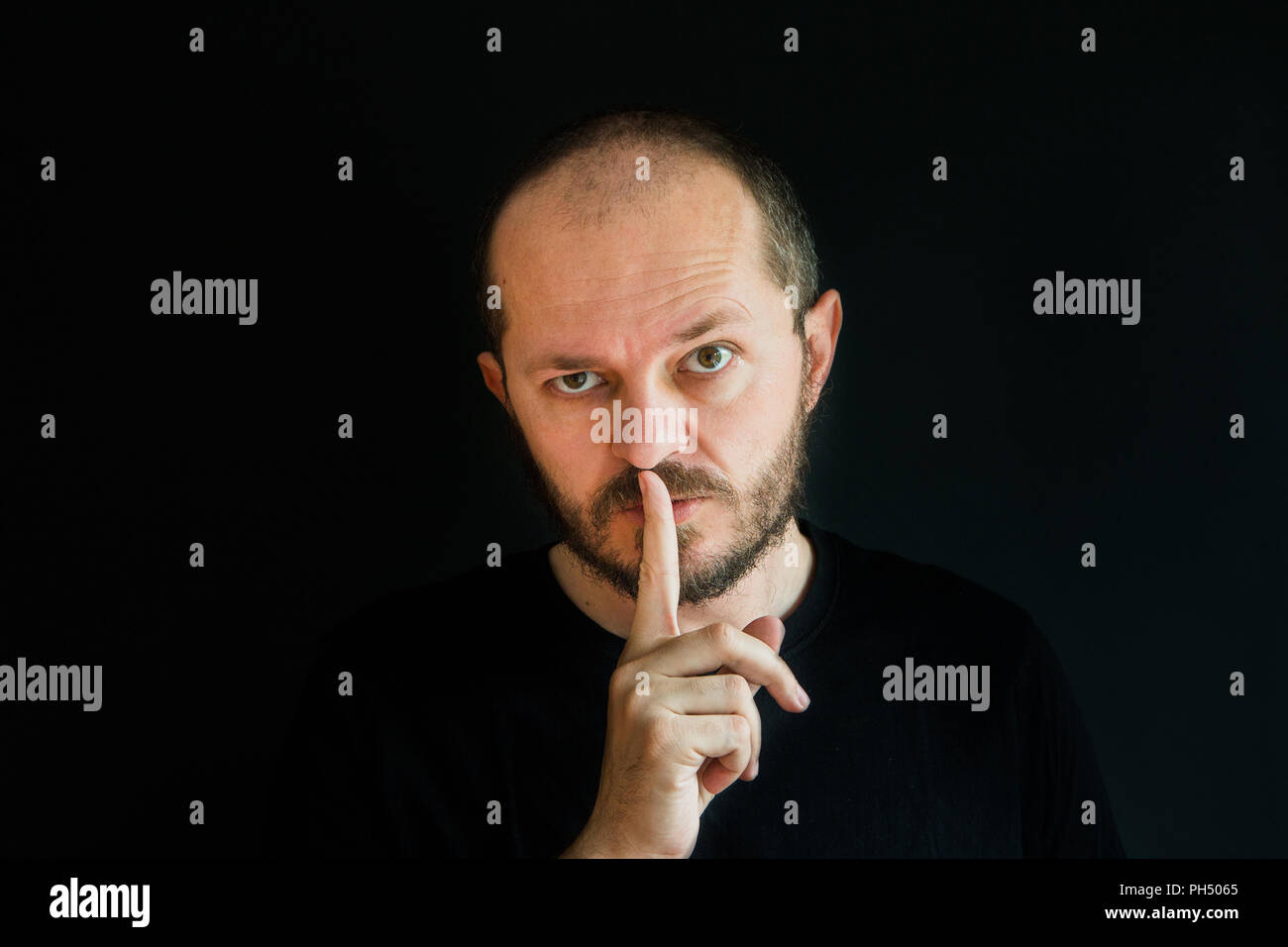 Shh man hi-res stock photography and images - Alamy
