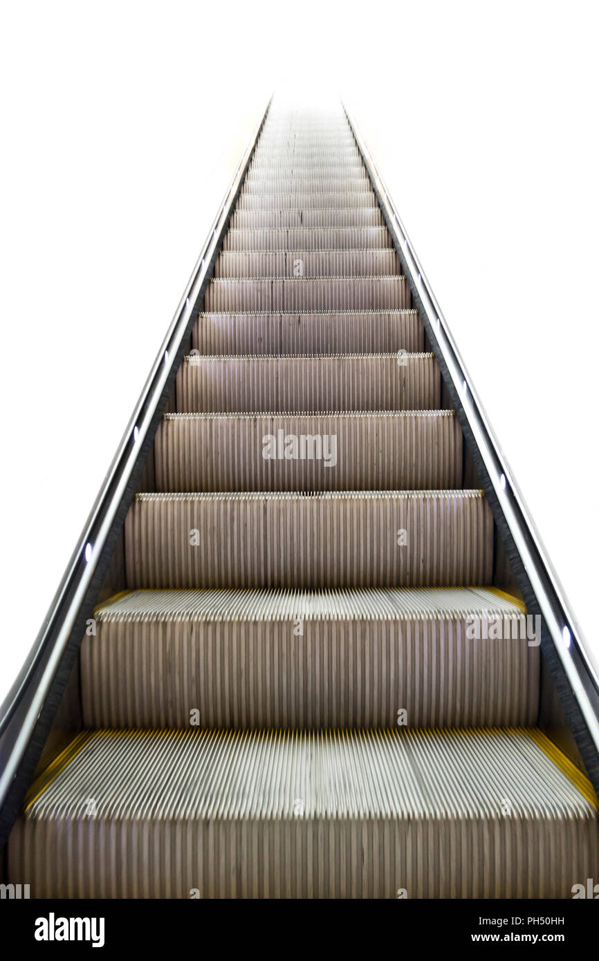 empty escalator isolated Stock Photo - Alamy