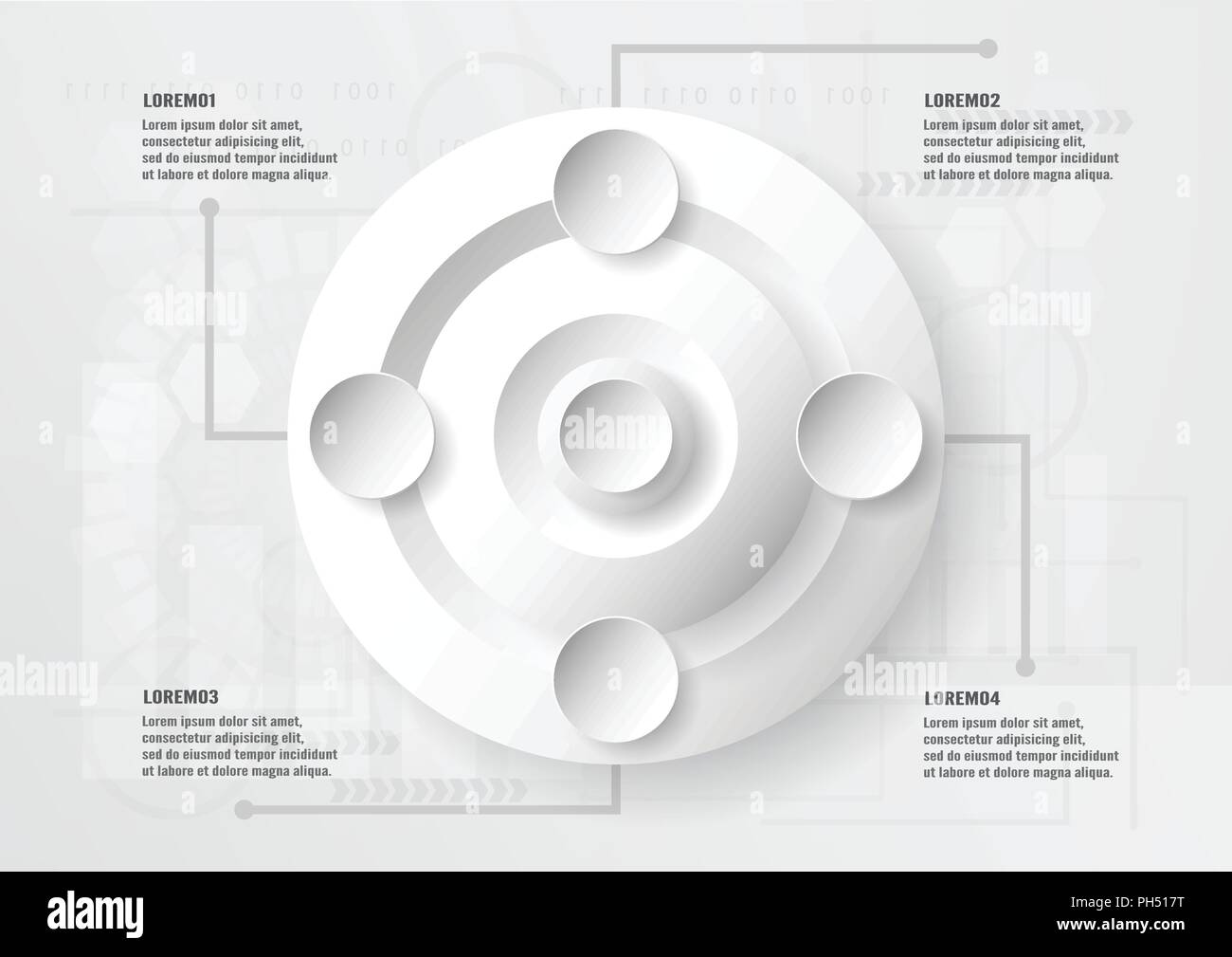Infographic element design on technology background with copy scape for ...