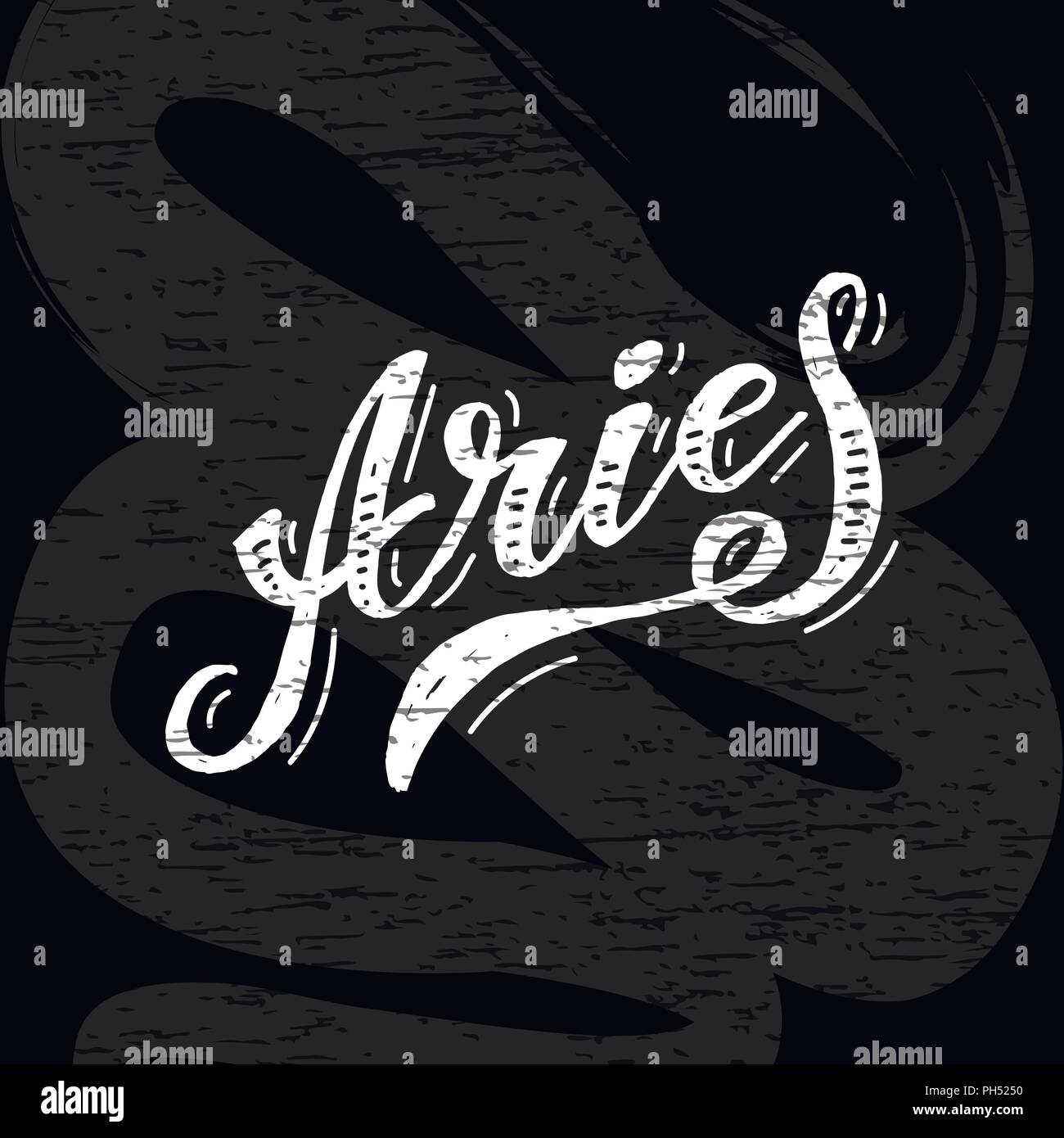 Aries lettering Calligraphy Brush Text horoscope Zodiac sign ...
