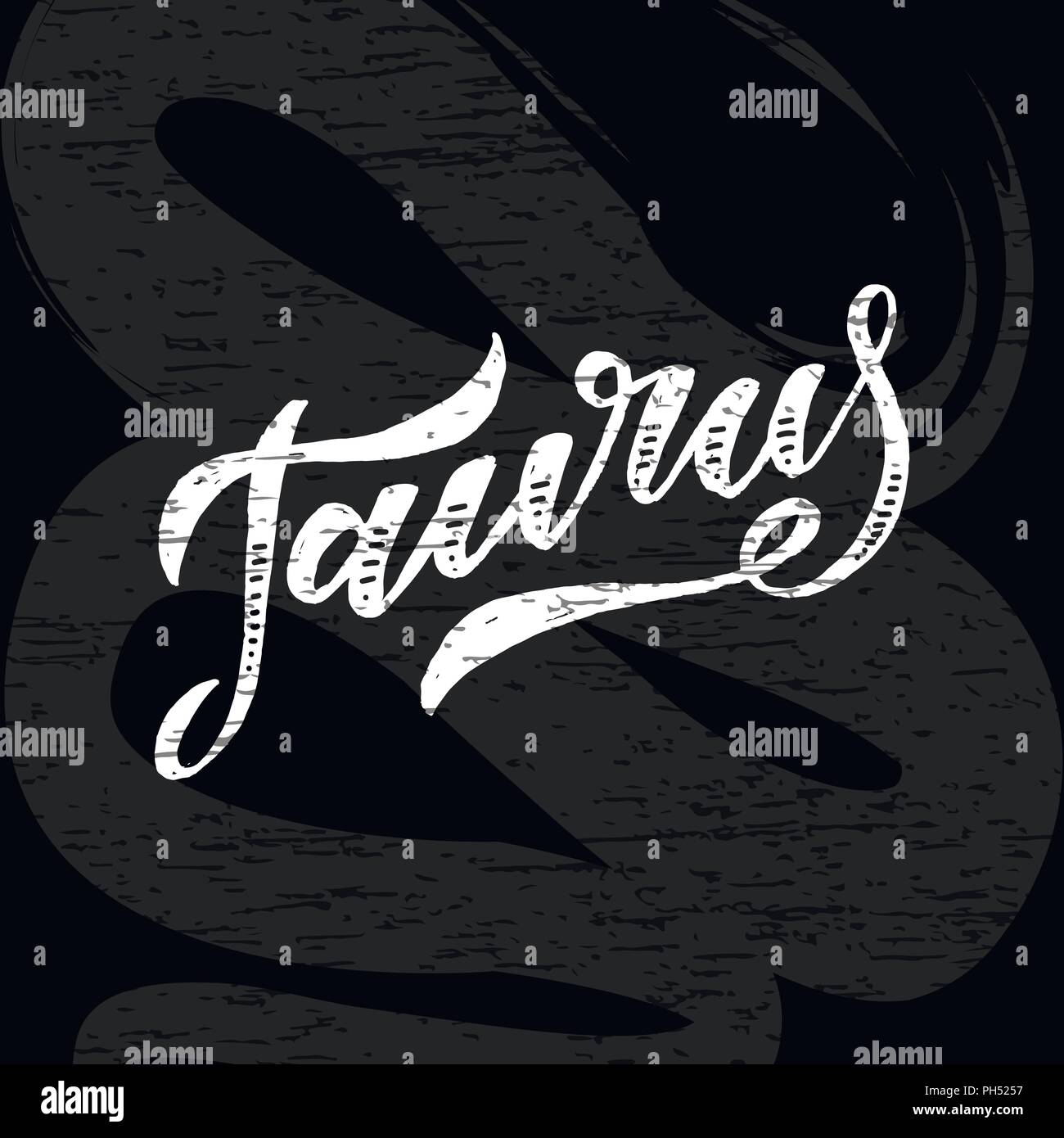 Taurus lettering Calligraphy Brush Text horoscope Zodiac sign ...