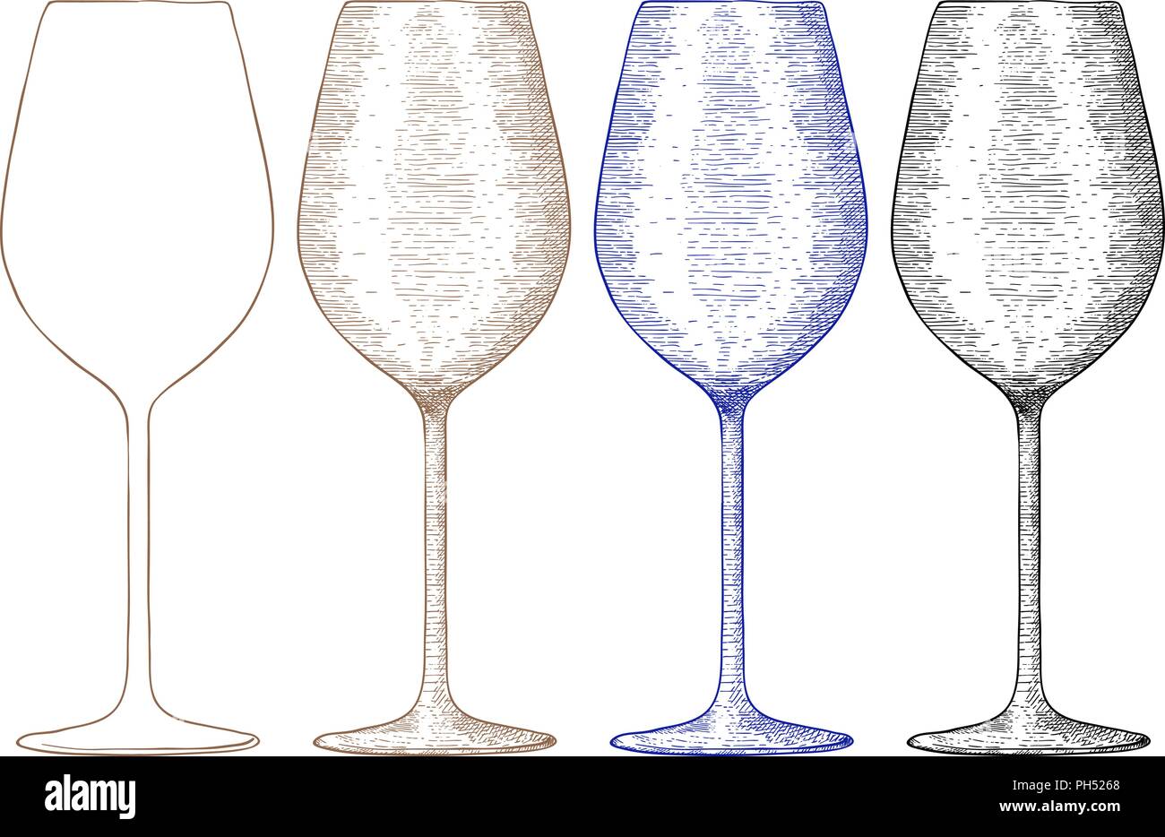 Glass wine icon doodle Stock Vector Images - Alamy