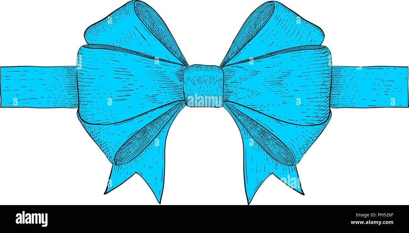 Gift bow sketch hi-res stock photography and images - Alamy