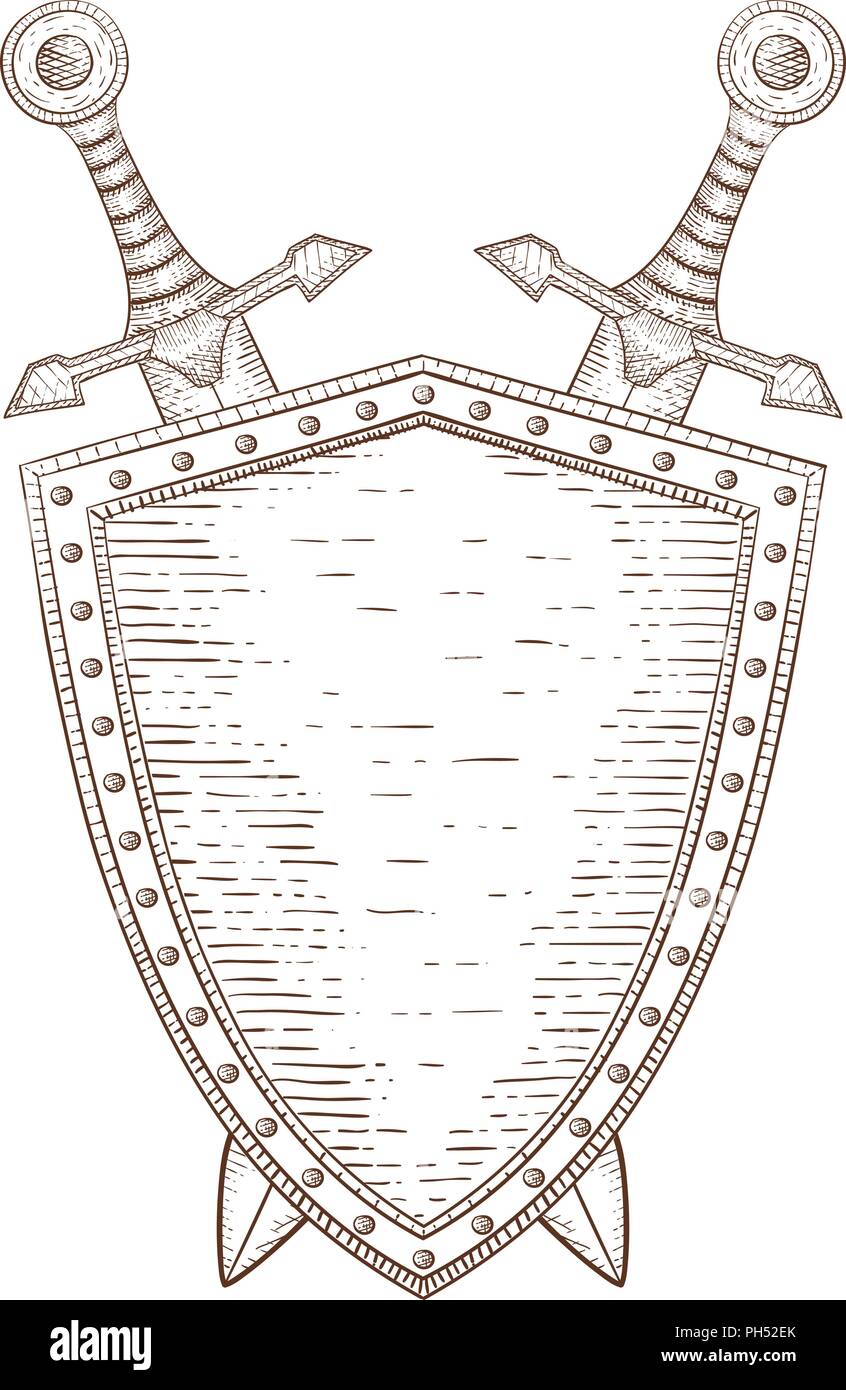 Medieval Shield Drawing