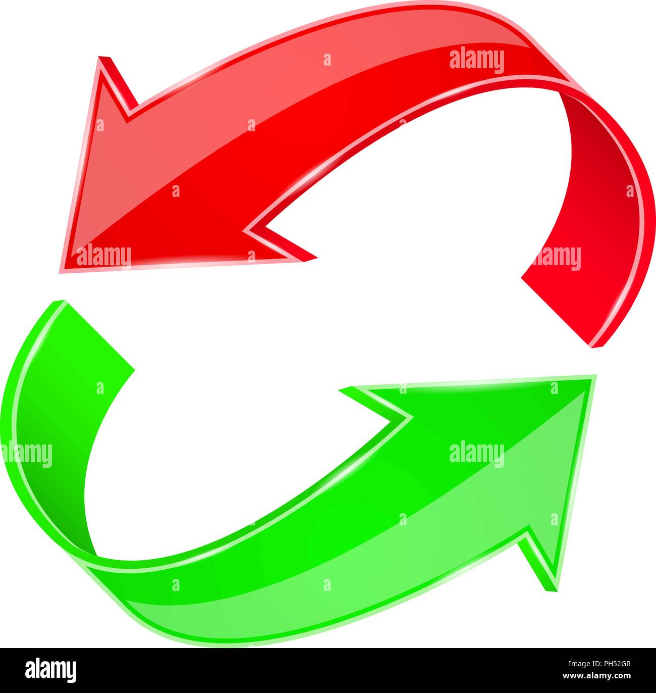 Green arrows recycle hi-res stock photography and images - Alamy