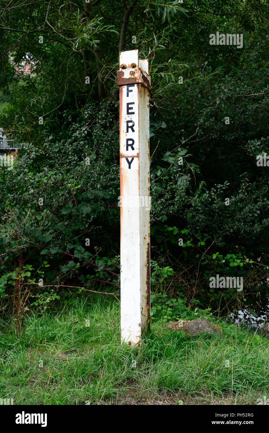 Old ferry sign for hand pulled ferry boat hi-res stock photography and ...