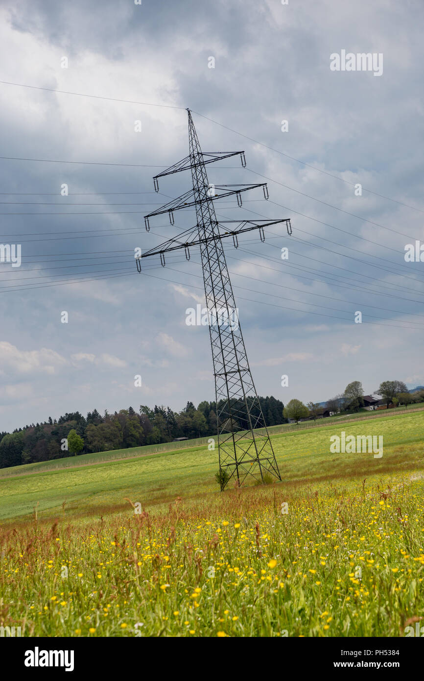Power pylon storm hi-res stock photography and images - Alamy