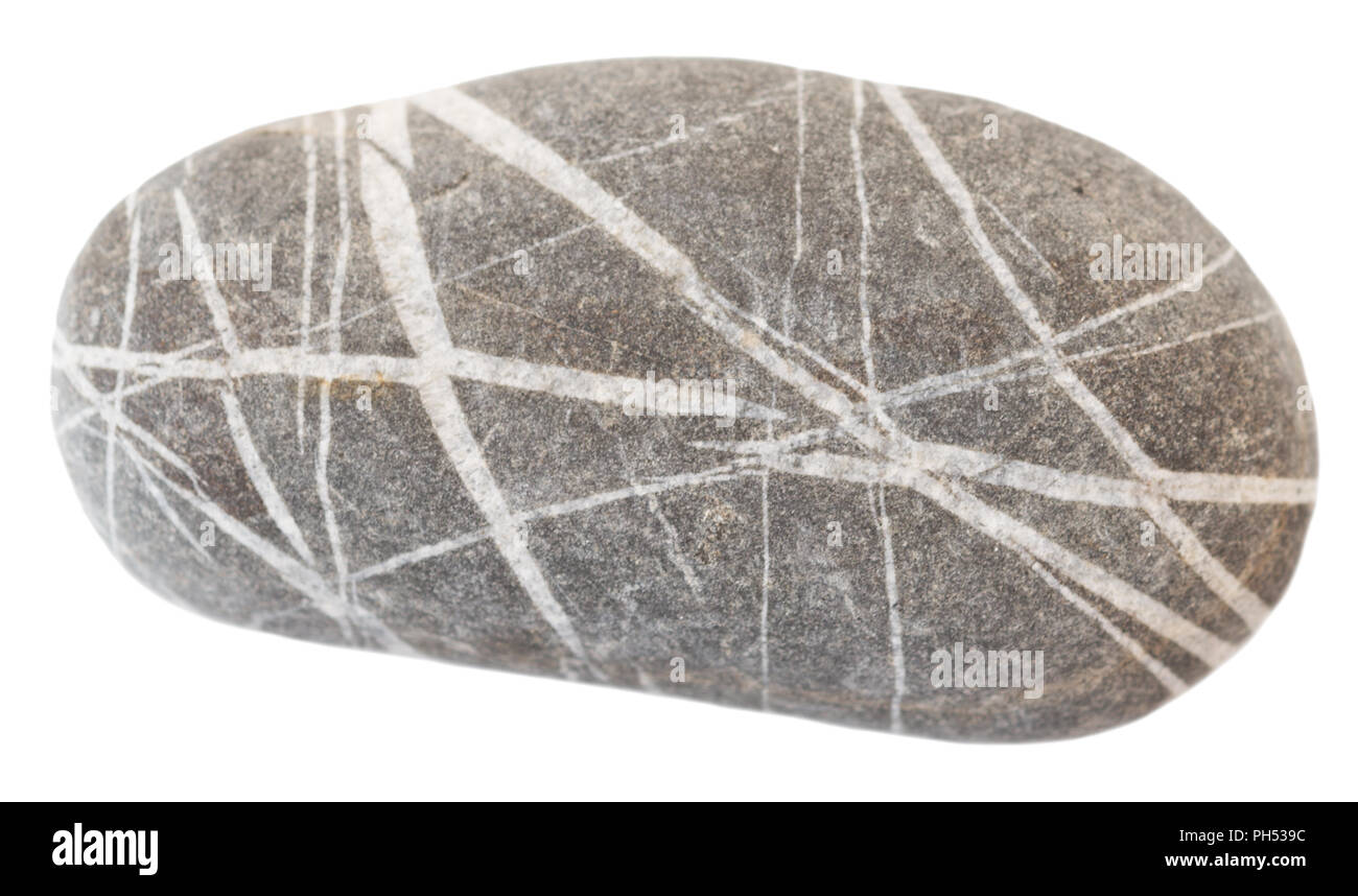 Pebble isolated on white background Stock Photo - Alamy