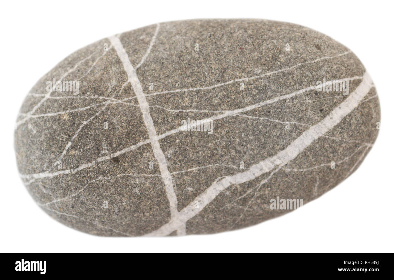 Pebble isolated on white background Stock Photo - Alamy