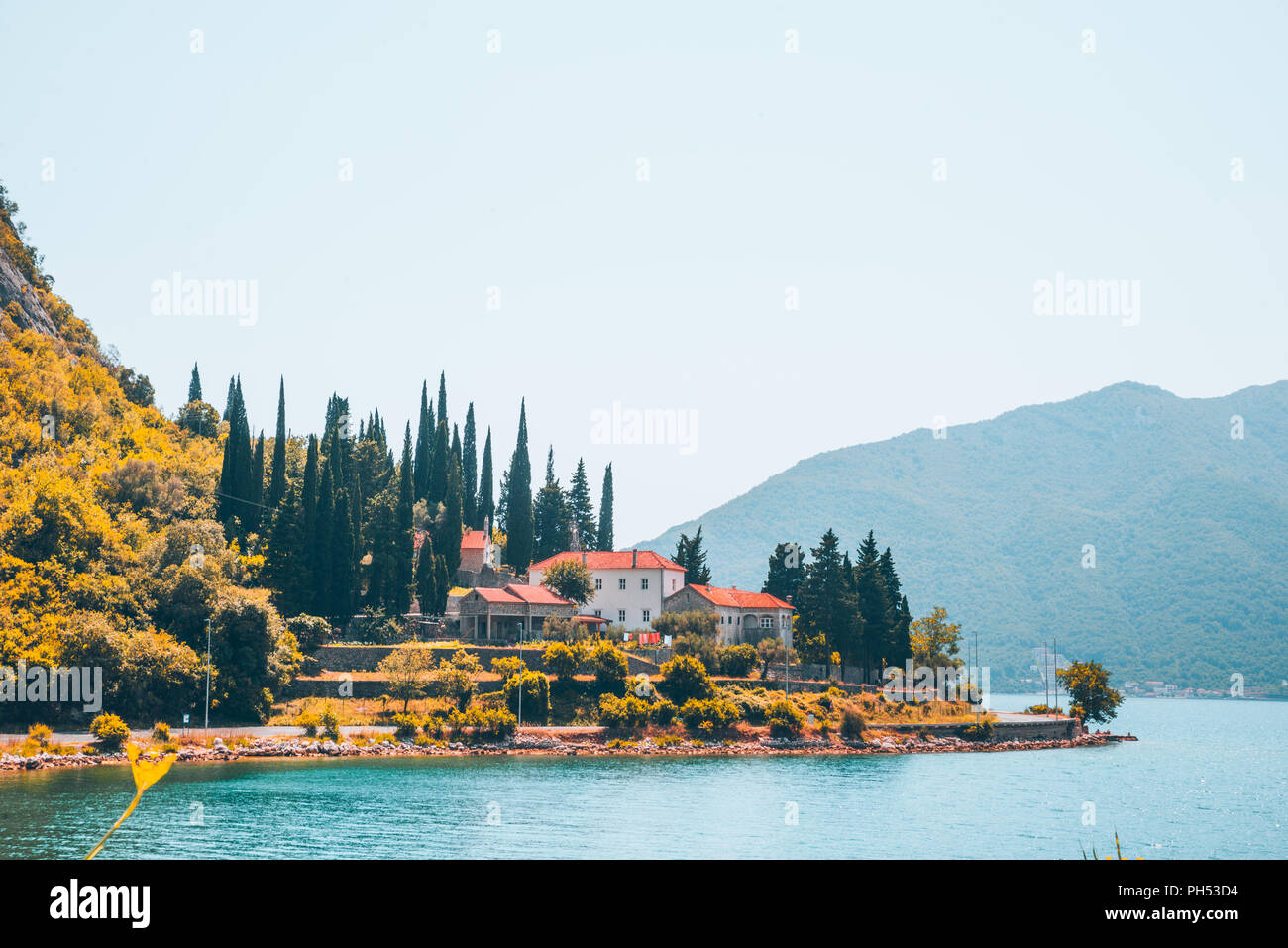 banja monastery in montenegro in kotor bay. autumn time Stock Photo - Alamy