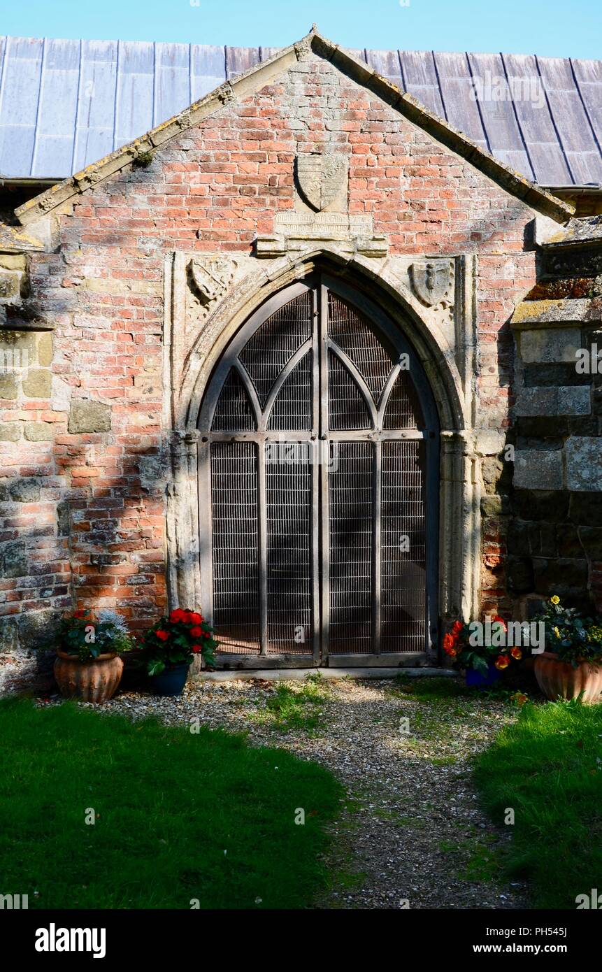 South porch and doorway with stone carvings, All Saints' Church ...
