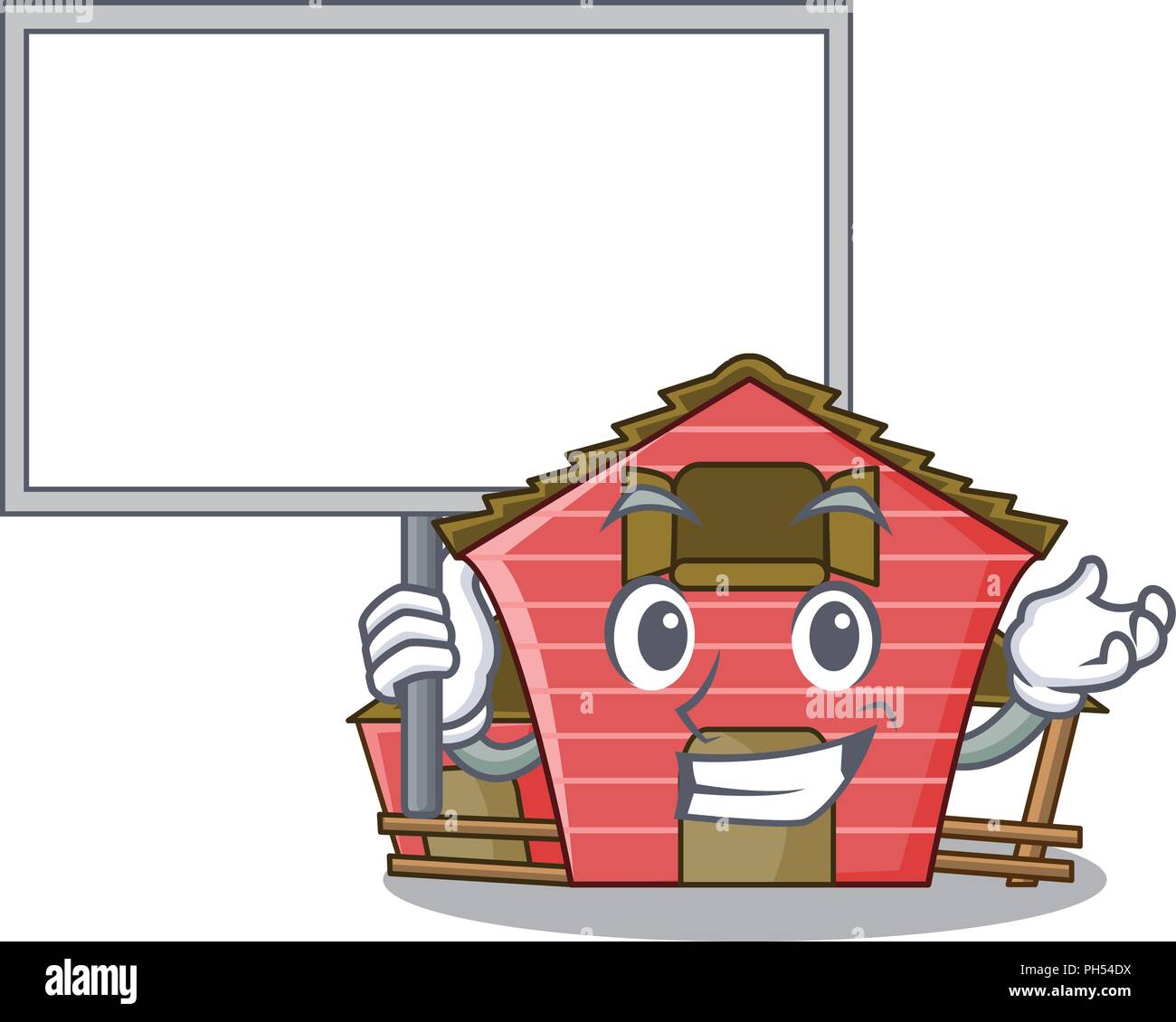 Red timber barn Stock Vector Images - Alamy