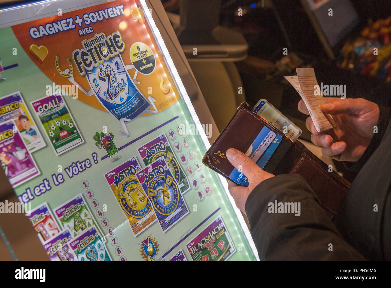 FDJ (French national lottery operator) tickets Stock Photo - Alamy