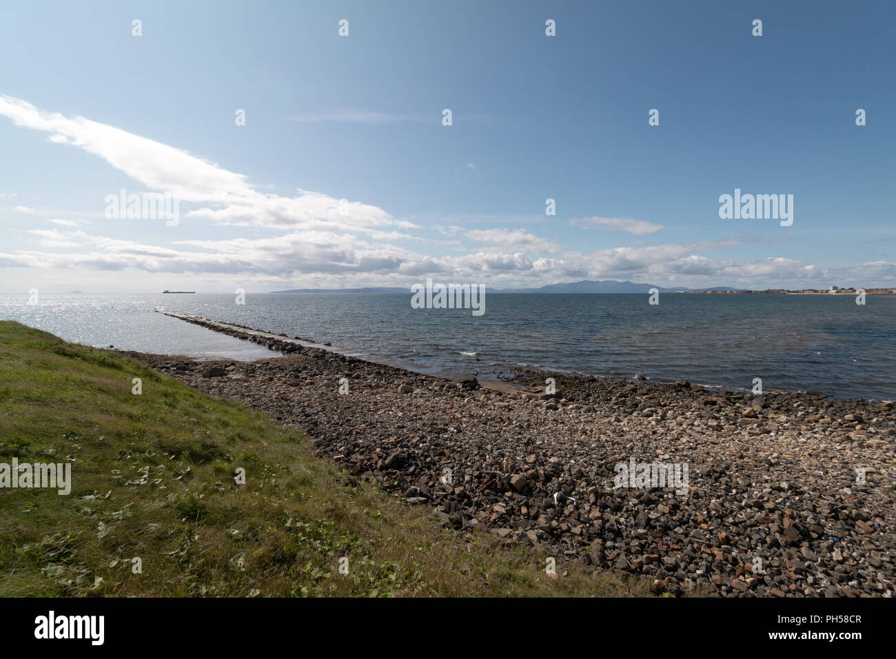 Adrossan Harbour, Saltcoast, Stevenston Coastline Landmarks Stock Photo ...