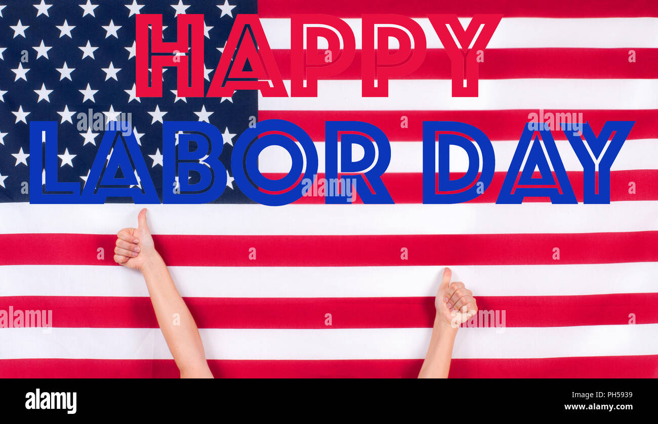 Happy labor day emblem hi-res stock photography and images - Alamy