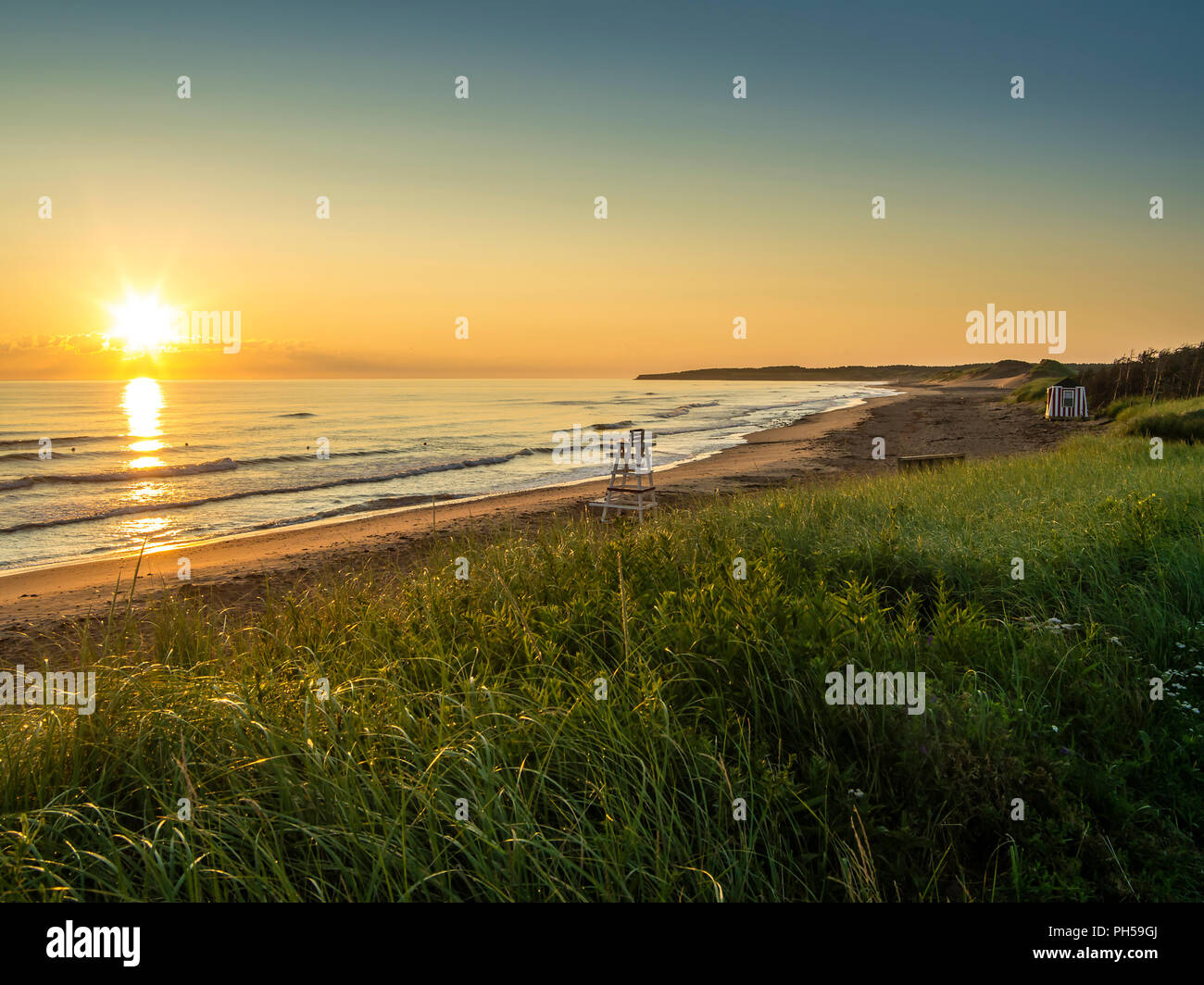 Photo of Cavendish beach on the northern coast of Prince Edward Island ...