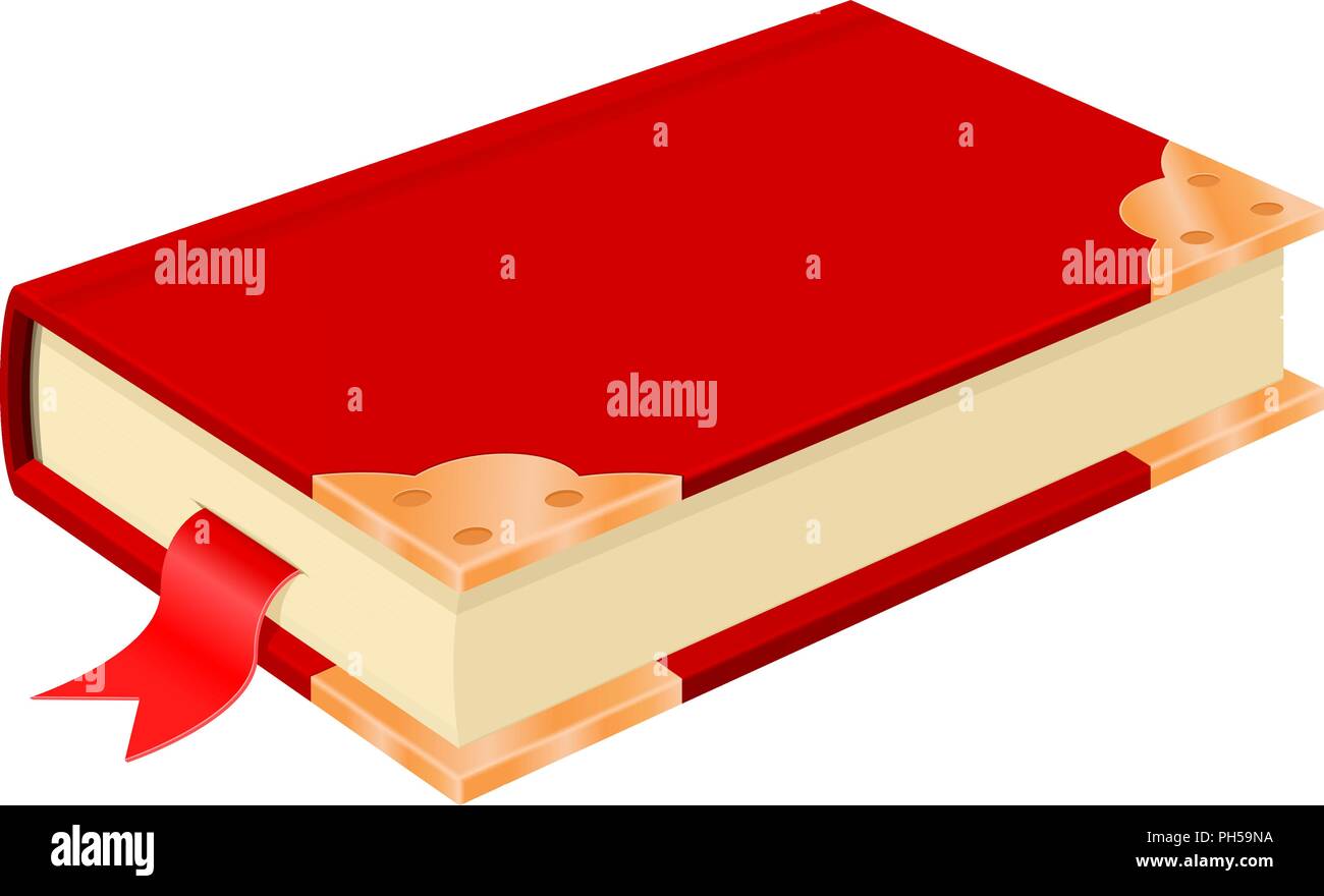 Red book with golden corners. Vintage design Stock Vector Image & Art ...