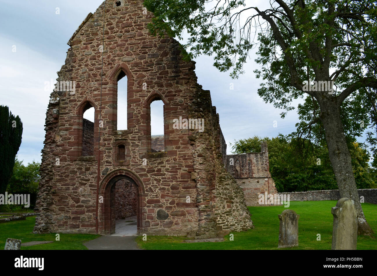 Standing grand stone ruins of the Beauly Priory in Scotland Stock Photo ...