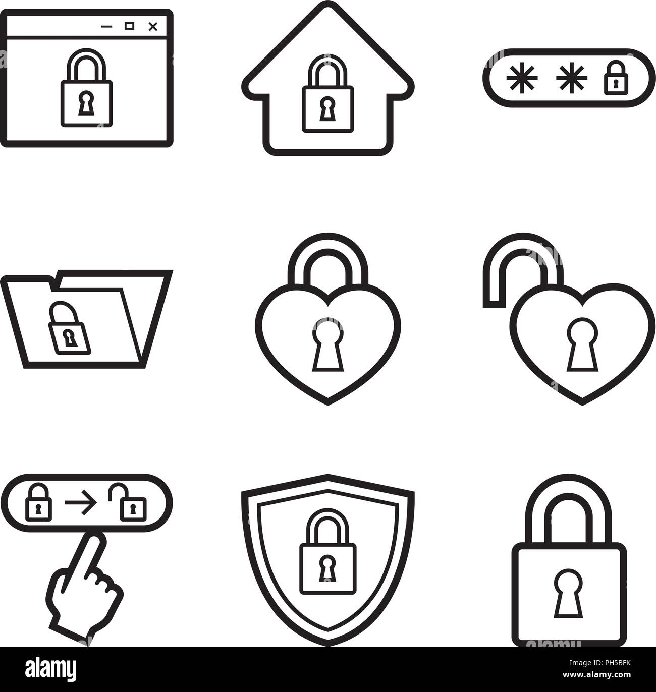 Security and Locks Stock Vector Image & Art - Alamy