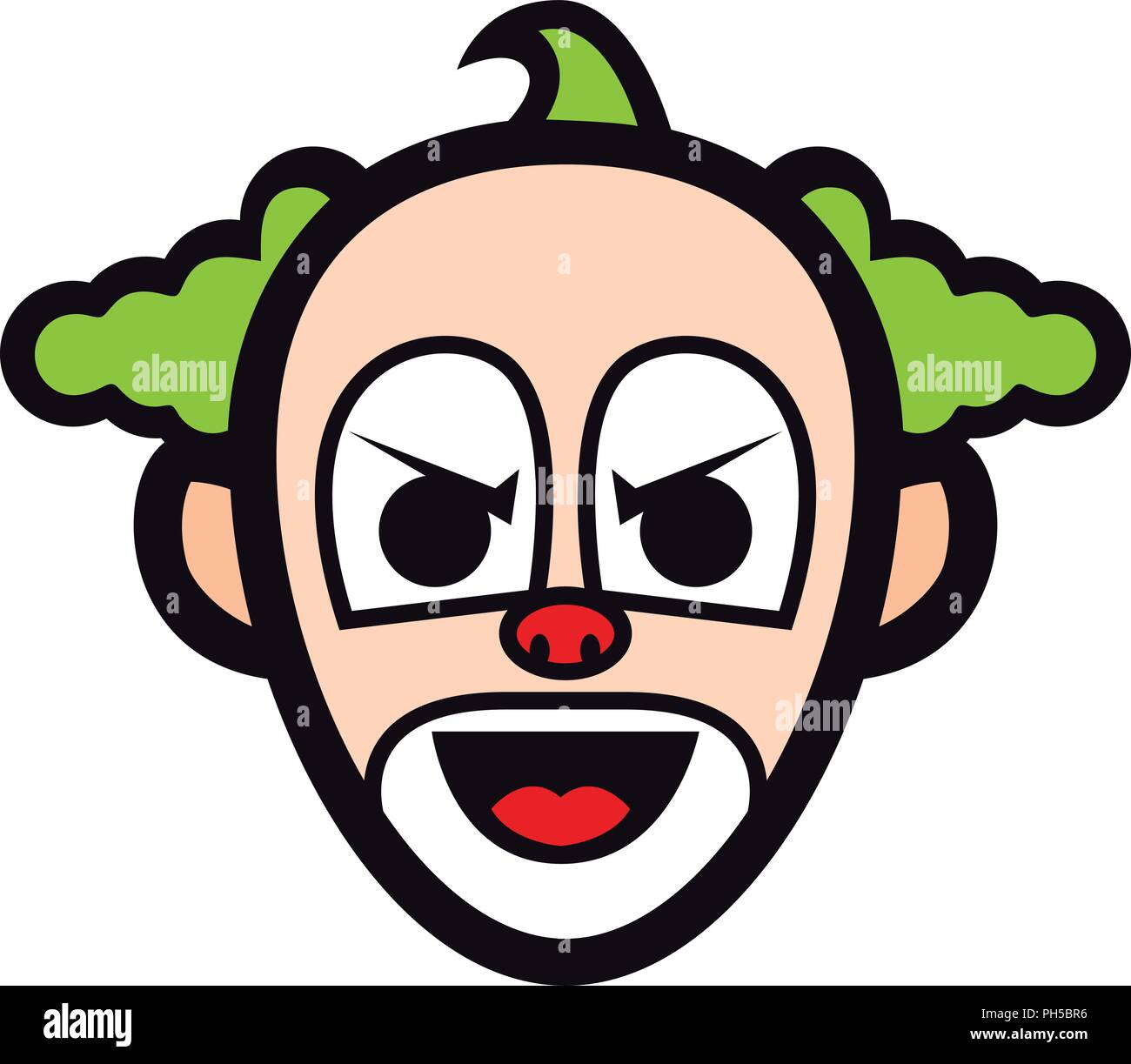 Creepy clown night Stock Vector Images - Alamy