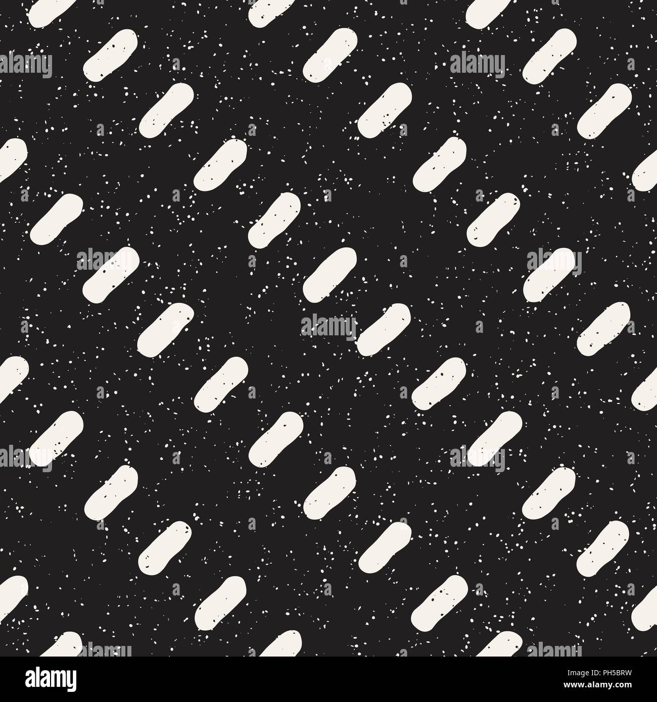 Hand Drawn Seamless Pattern Abstract Geometric Shapes Background In