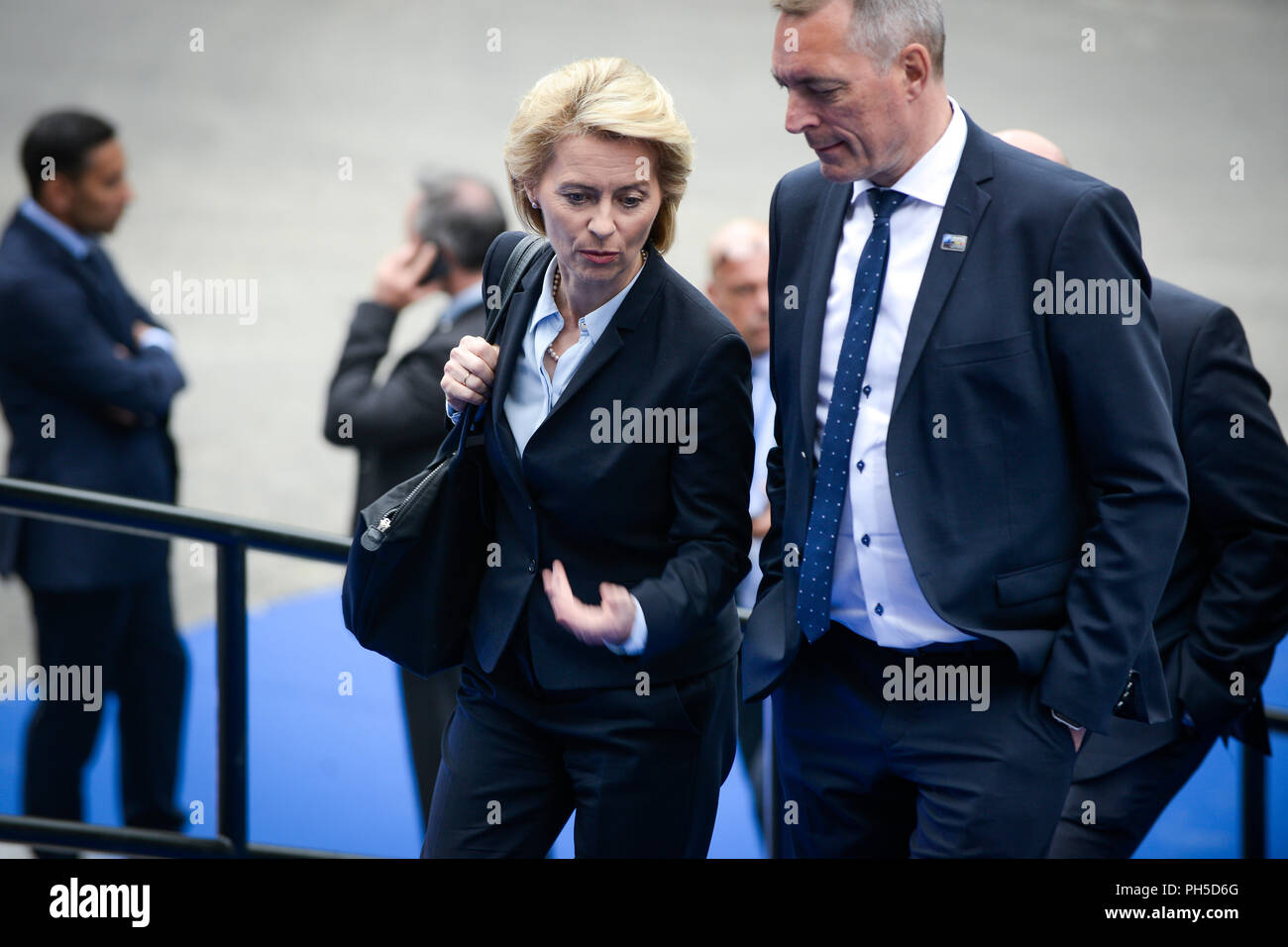 NATO country member leaders are seen arriving for the dinner with ...