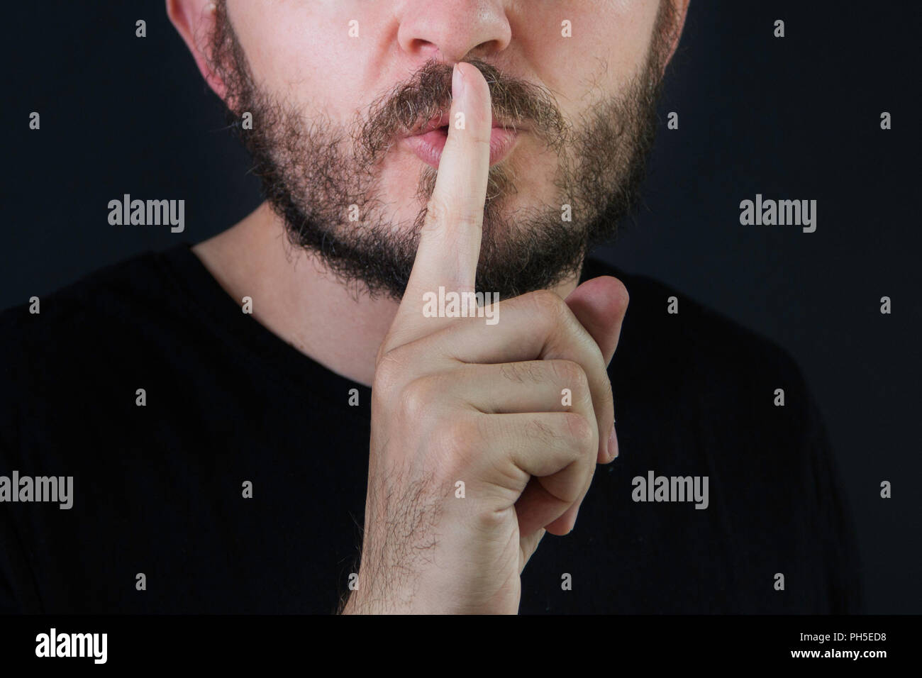 Shh man hi-res stock photography and images - Alamy