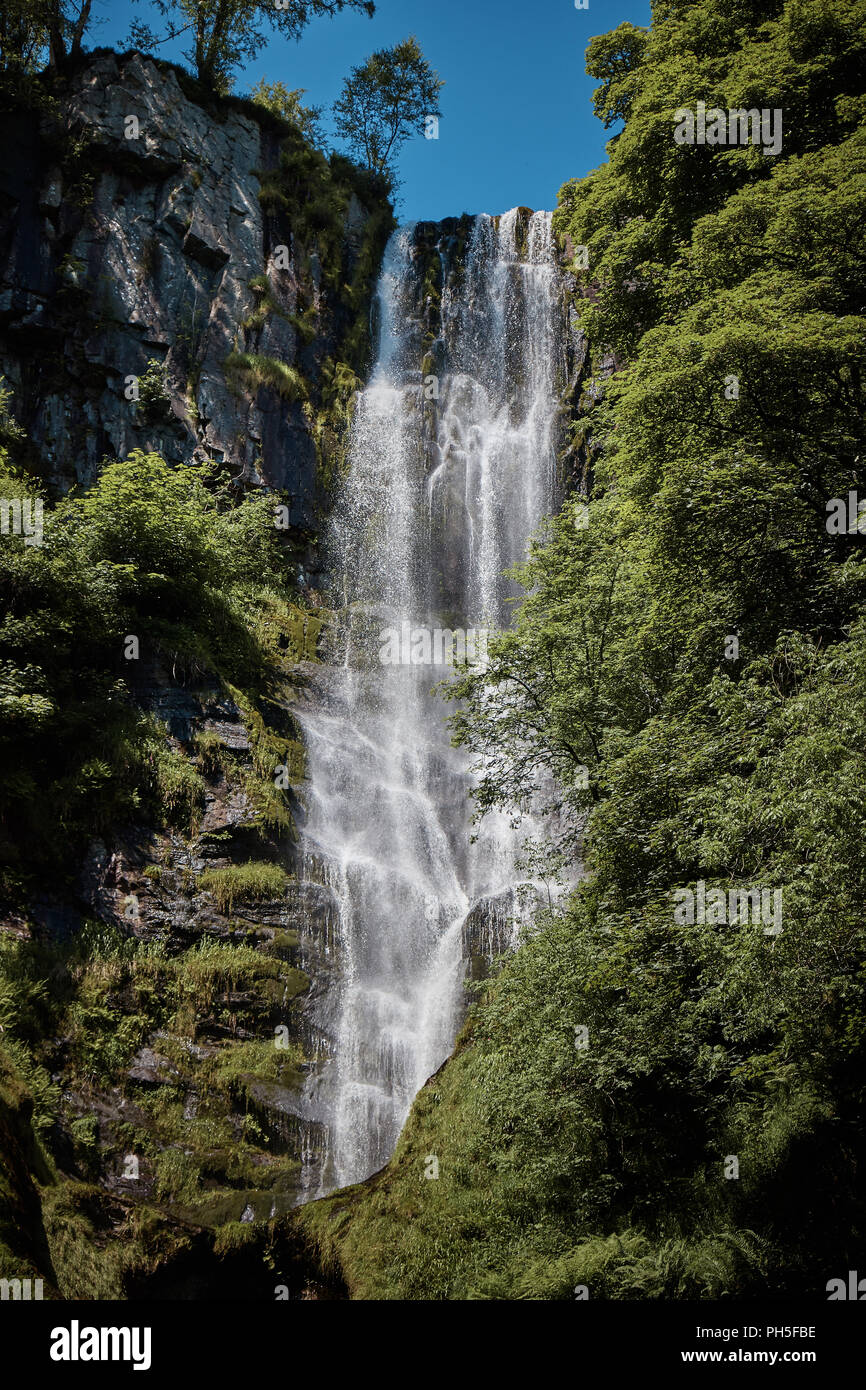 Pistyll rhaeadr waterfalls wales hi-res stock photography and images ...