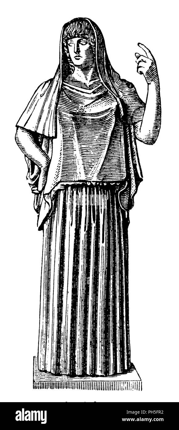 Hestia Greek Goddess Drawing