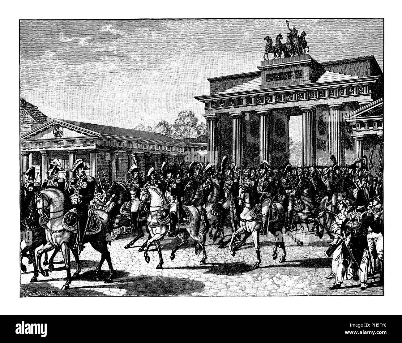 Porte de brandebourg napoleon ier napoleon bonaparte hi-res stock ...