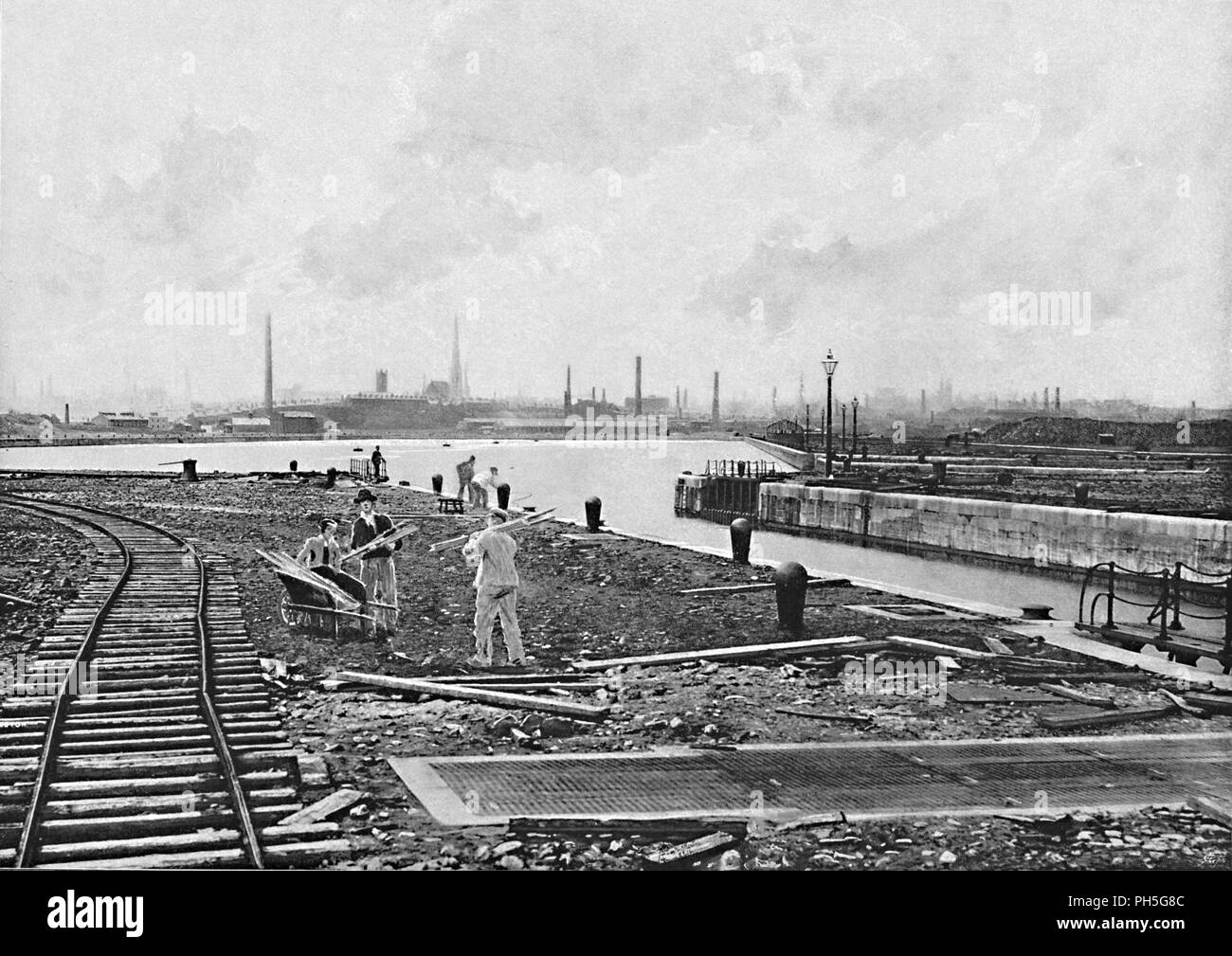 'Preston, from the West', c1896. Artist: Arthur Winter Stock Photo - Alamy