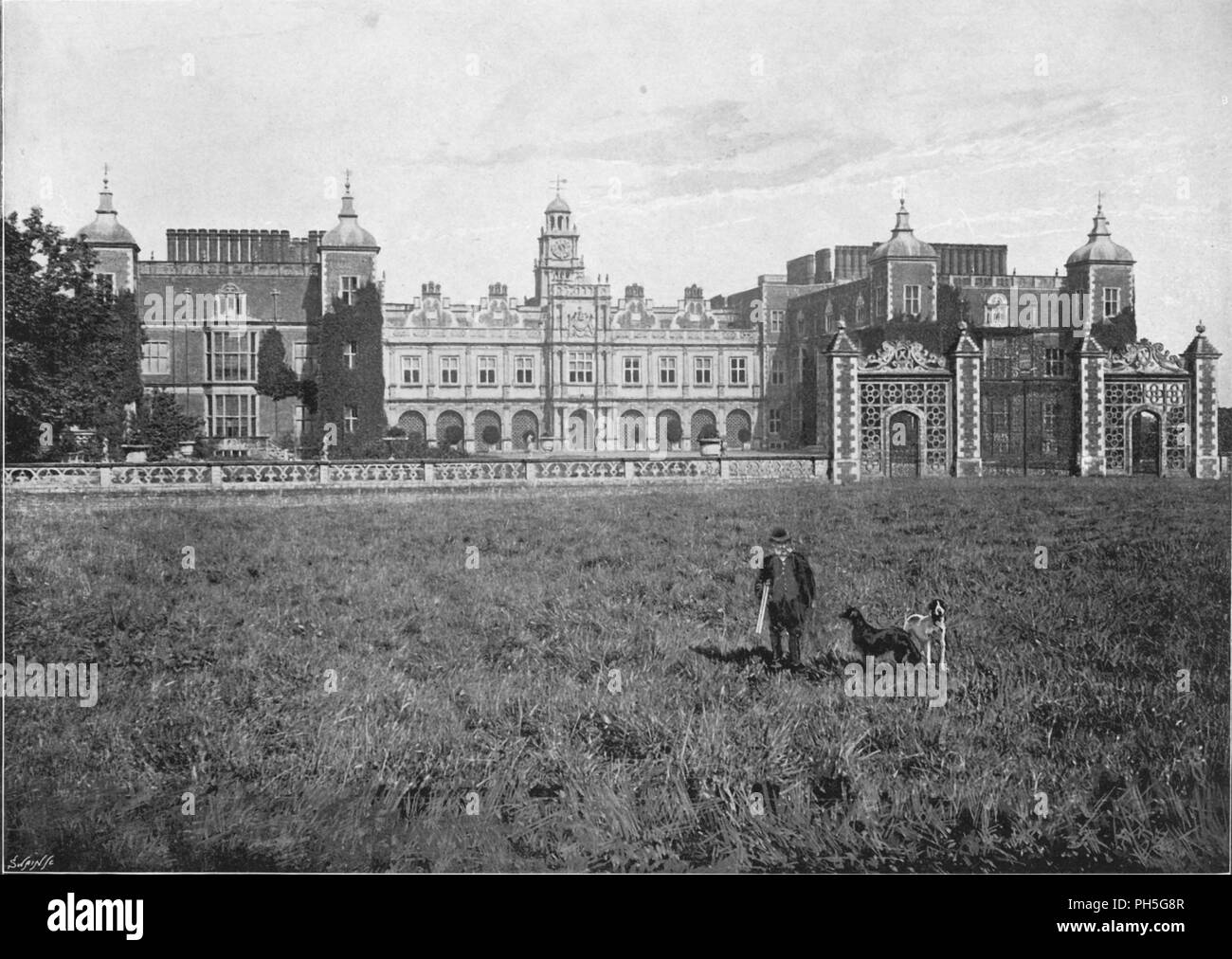 'Hatfield House, South Front', c1896. Artist: Unknown Stock Photo - Alamy