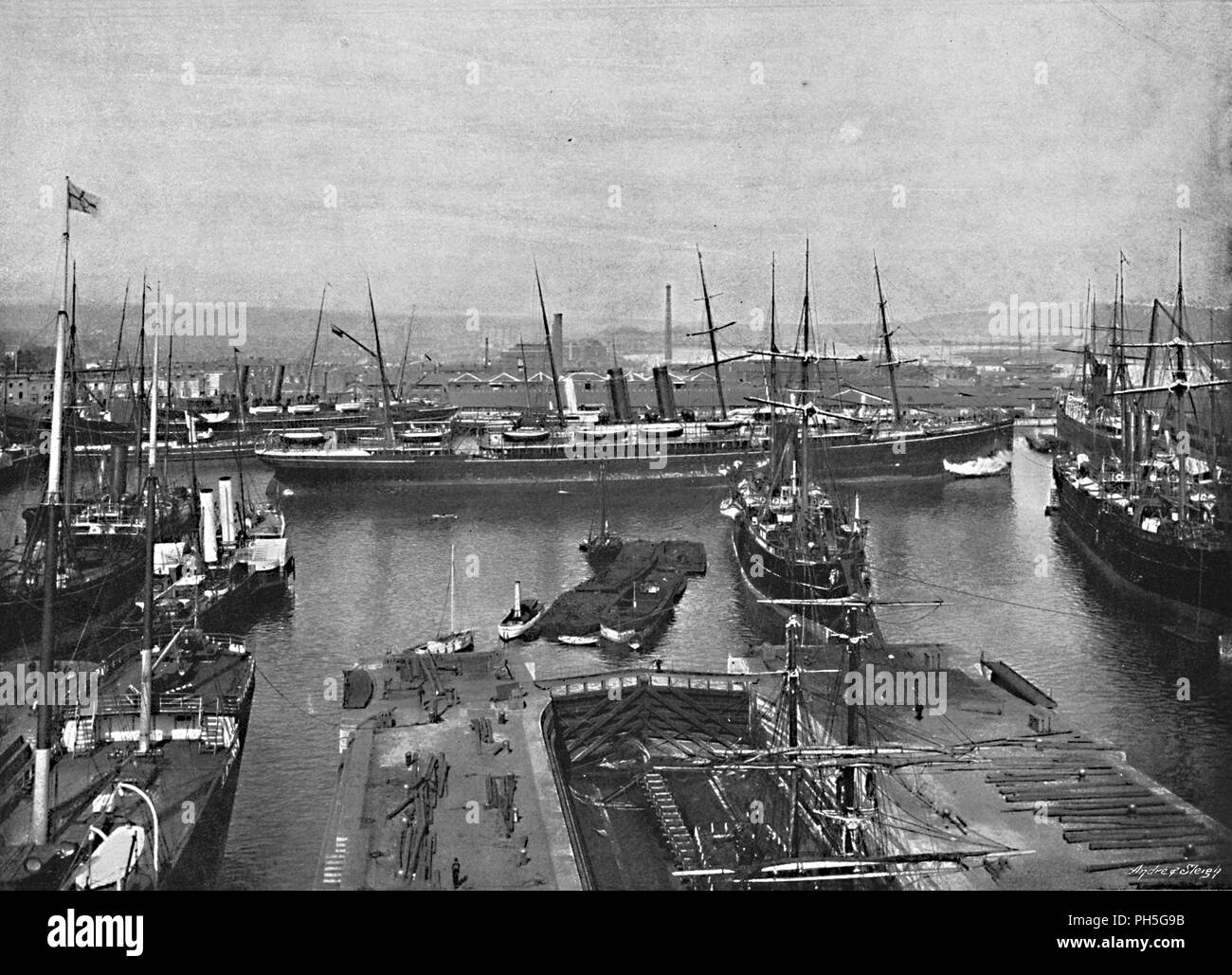 'Southampton Docks', c1896. Artist: FGO Stuart Stock Photo - Alamy