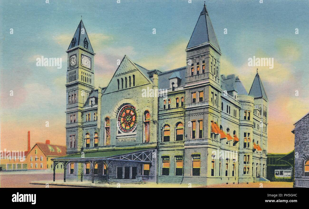 'Union Station, 10th and Broadway', 1942. Artist: Caufield & Shook ...