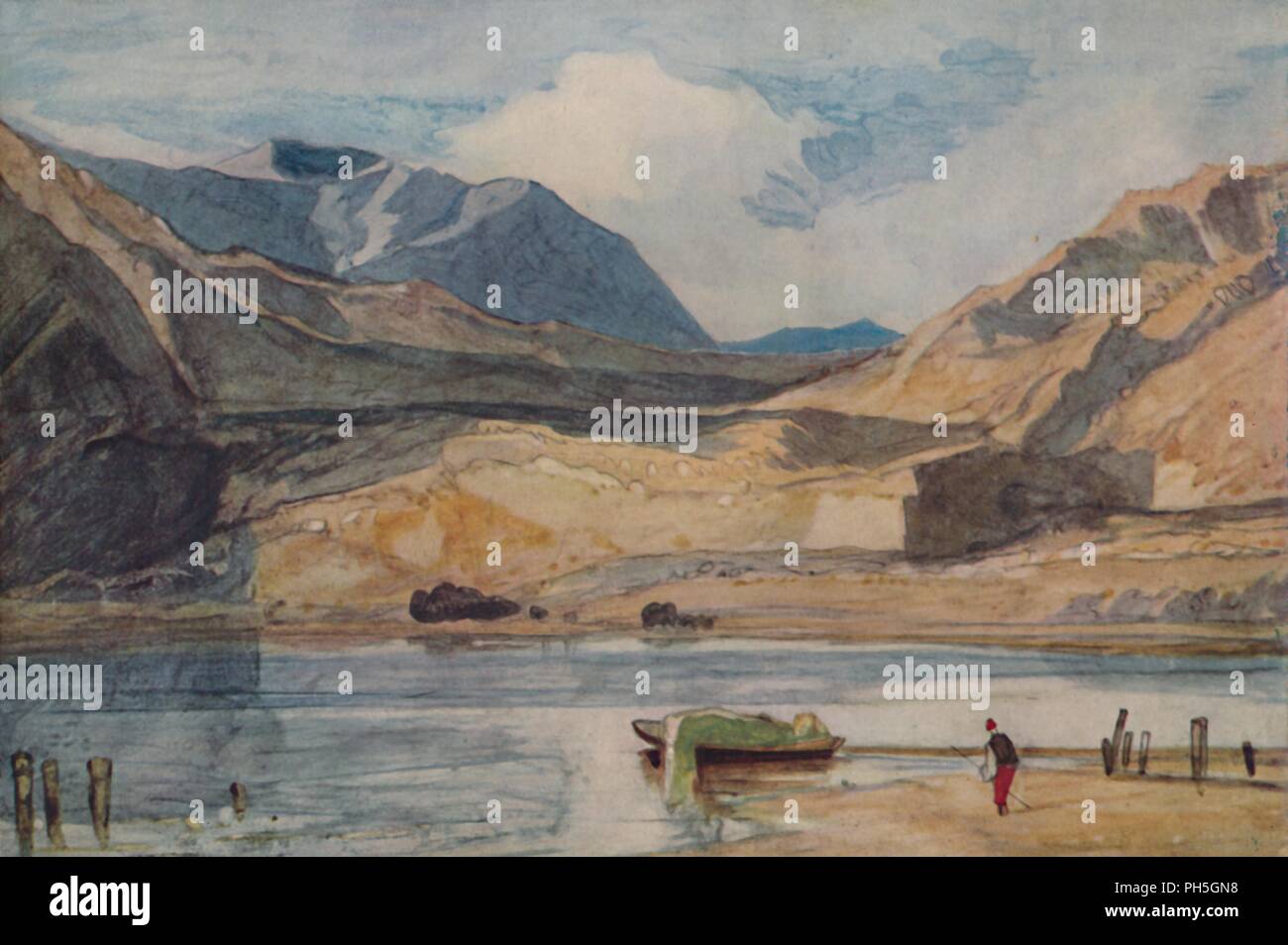 'Lake in Wales', 1923. Artist: John Sell Cotman Stock Photo - Alamy