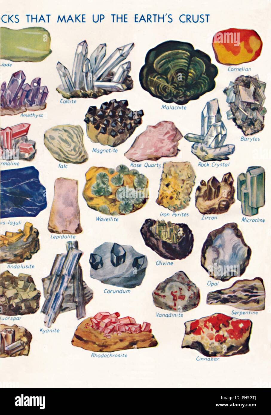 'Examples of the Different Rocks That Make Up The Earth's Crust', 1935 ...
