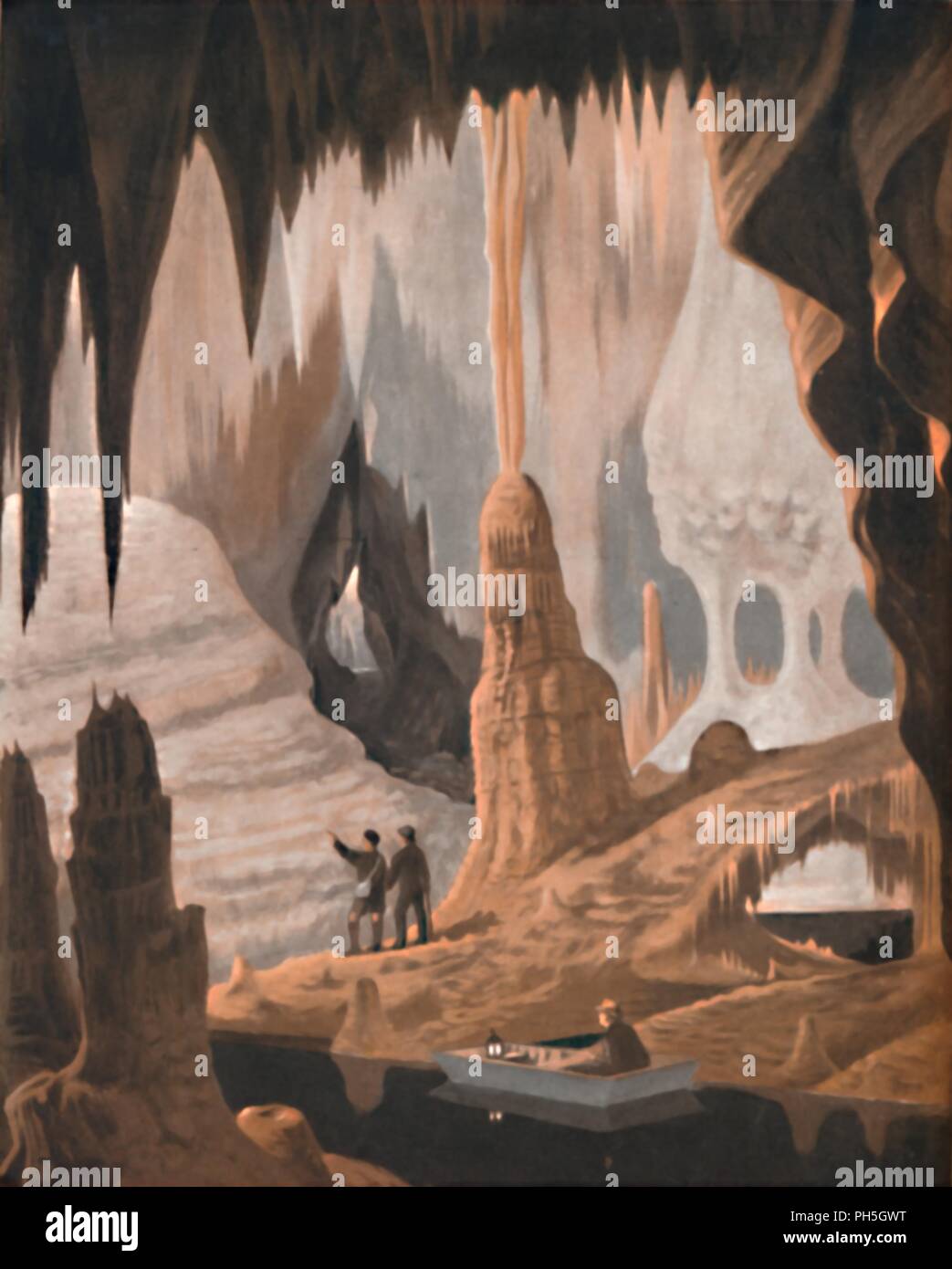 'The Wonder and Beauty of a Stalactite Cave', 1935. Artist: Unknown ...