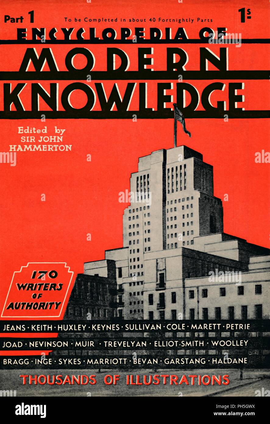 'Encyclopedia of Modern Knowledge Part 1 advertisement', 1935. Artist ...