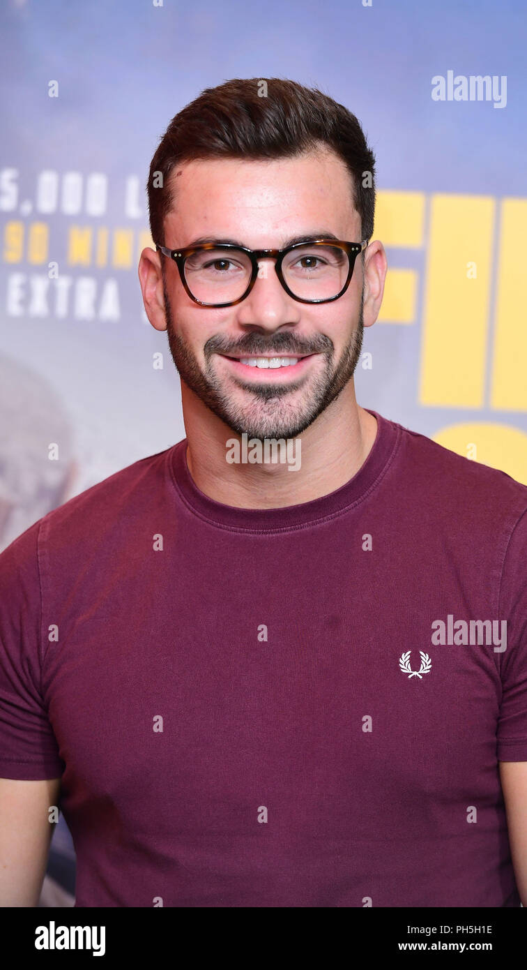 Alex Miller arrives at the world premiere of Final Score at Ham Yard ...