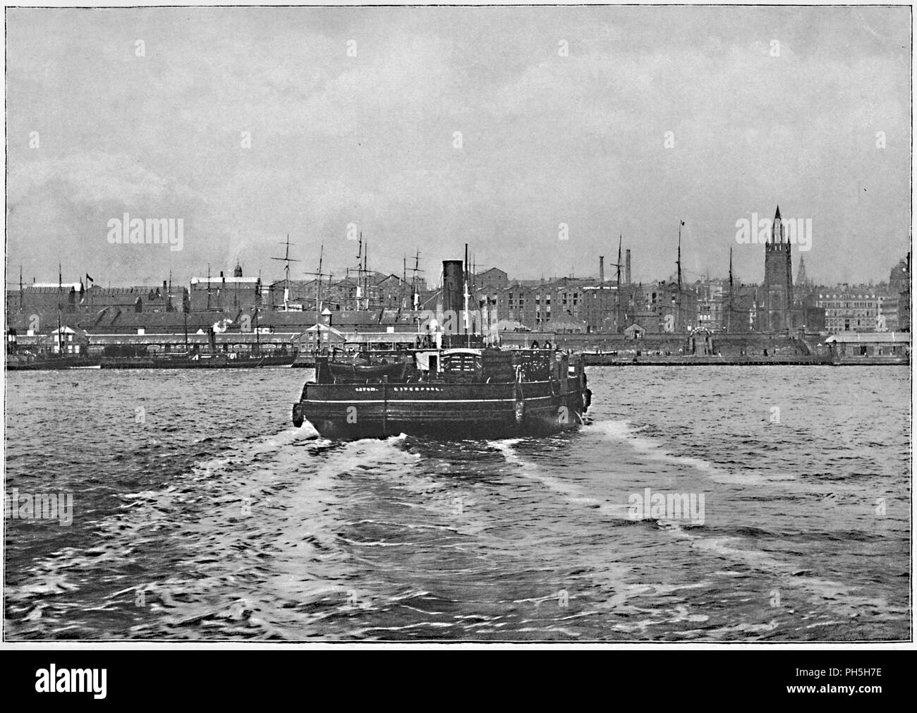 River mersey view Black and White Stock Photos & Images - Alamy