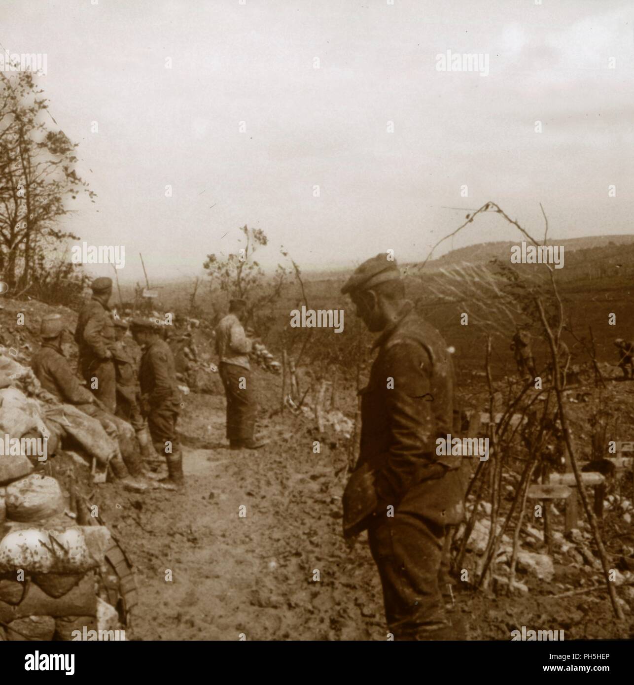 German front line, Verdun, northern France, c1914-c1918. Artist ...