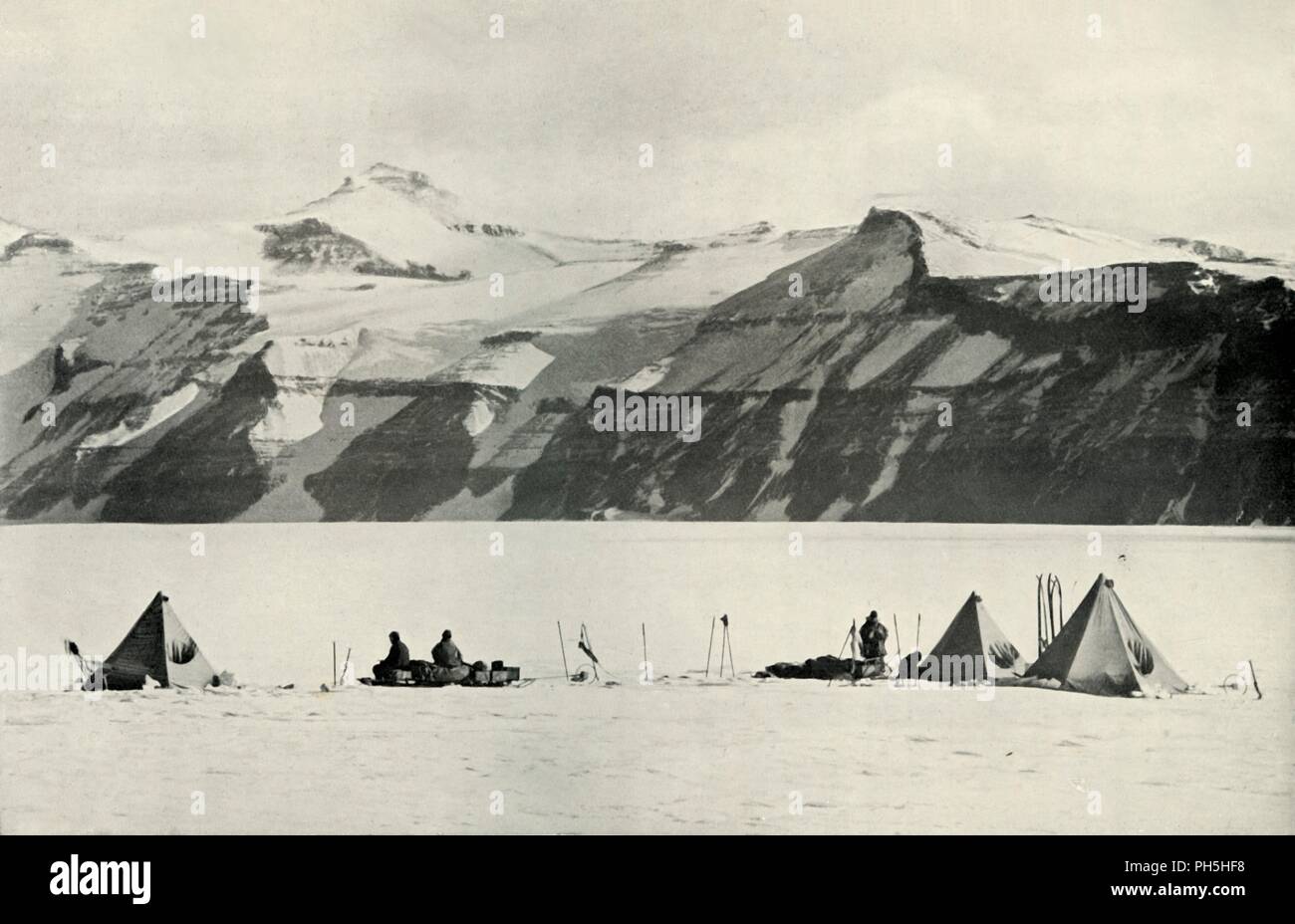 'Camp Under The Wild Range', 20 December 1911, (1913). Artist: Robert ...