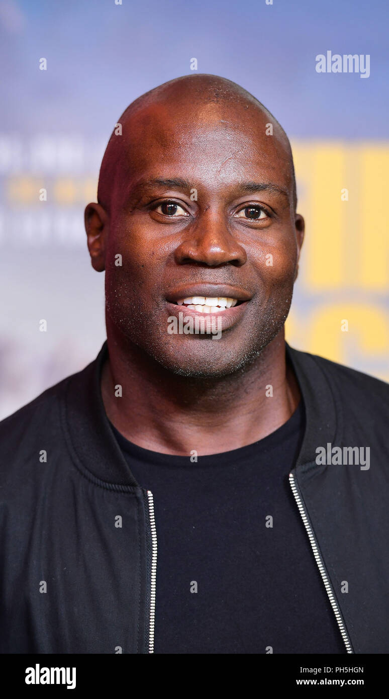 Martin Offiah arrives at the world premiere of Final Score at Ham Yard ...