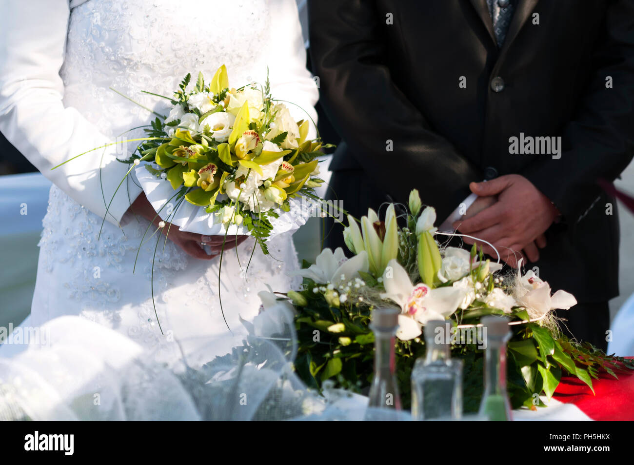 Wedding dress engagement rings hi-res stock photography and images - Alamy