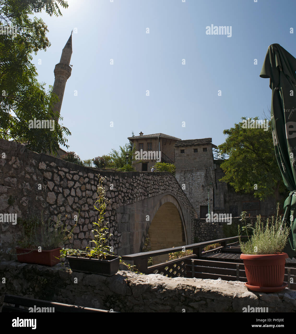 Mostar: Kriva Cuprija (Sloping Bridge), the oldest single arch stone ...
