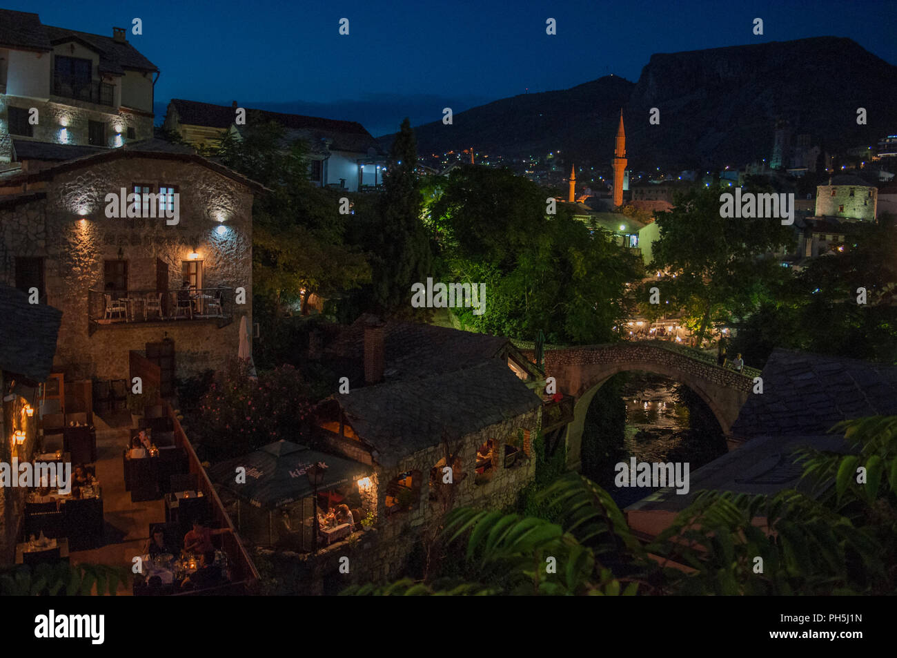 Mostar night hi-res stock photography and images - Alamy