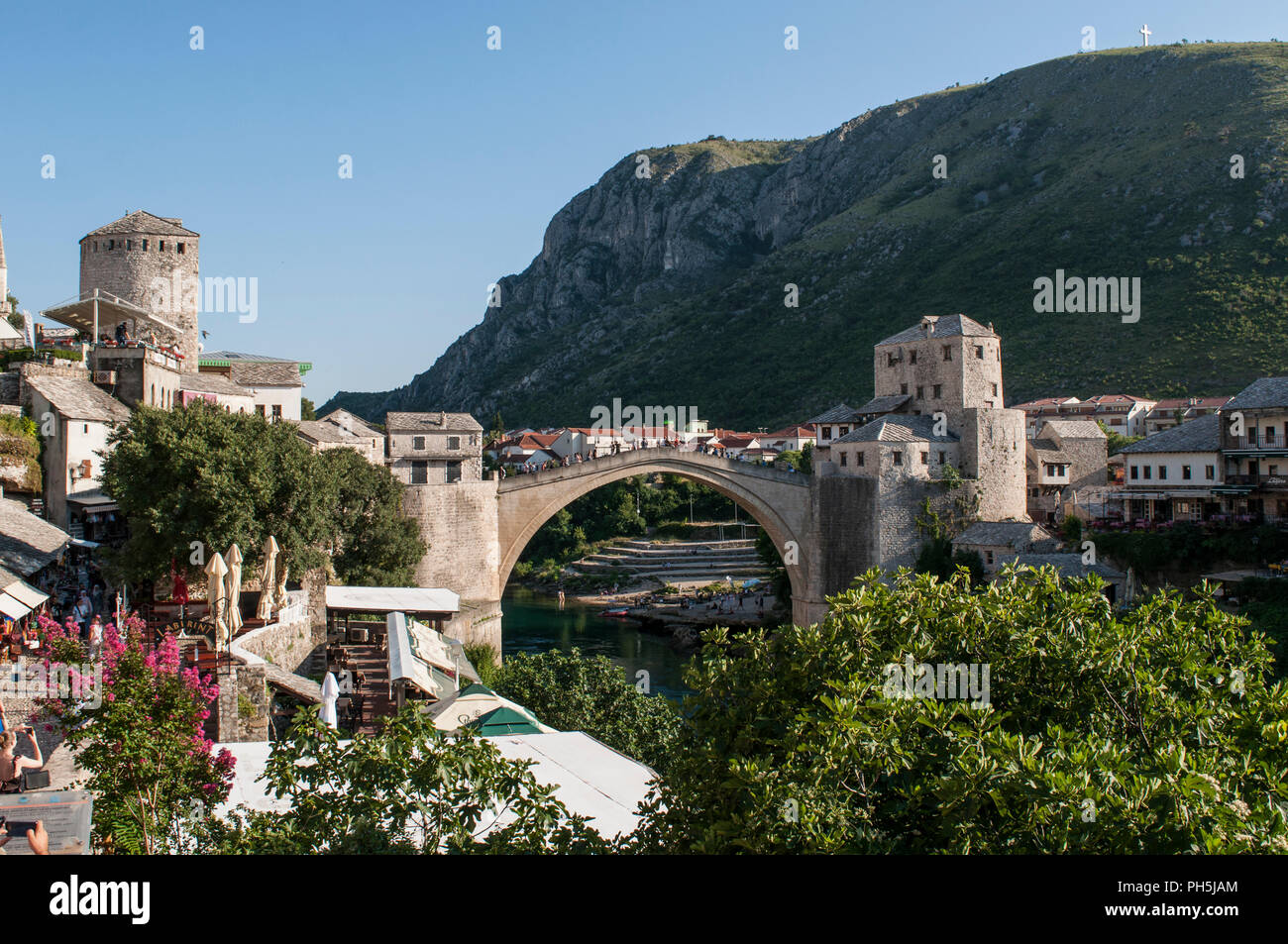 Mostar, Bosnia: the Stari Most (Old Bridge), the 16th century Ottoman ...