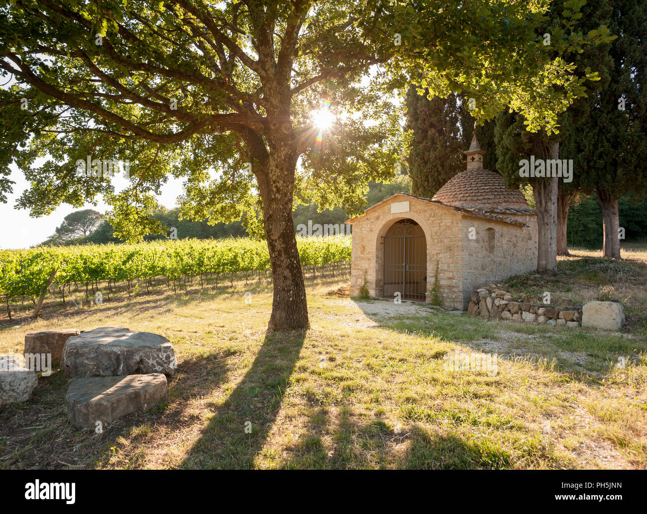 The small chapel called "Fish Chapel", located in the protected natural ...