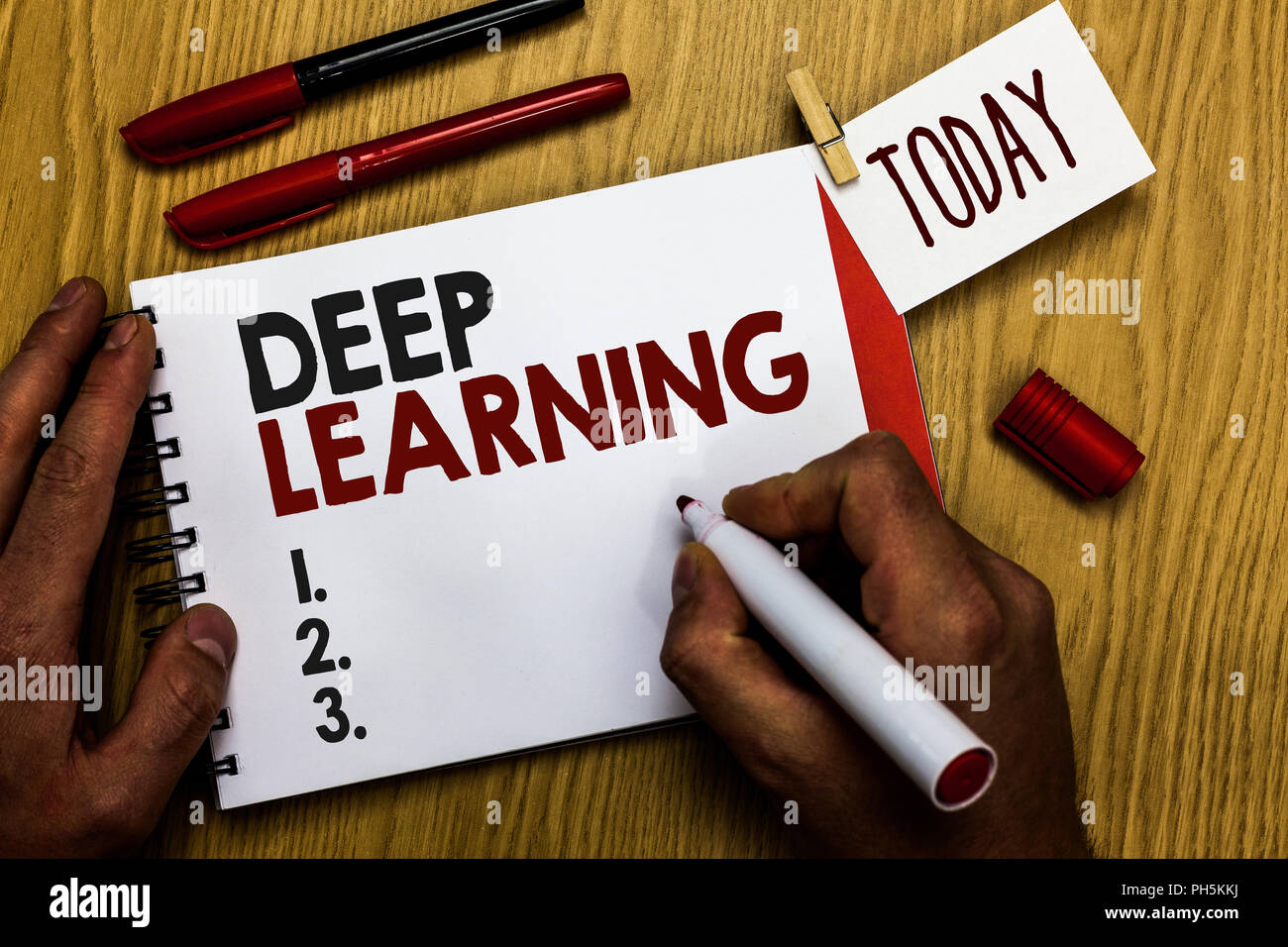 Handwriting text writing Deep Learning. Concept meaning Hierarchical ...