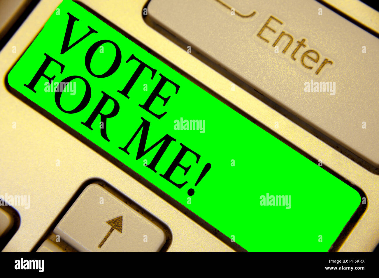 Text sign showing Vote For Me. Conceptual photo Campaining for a ...